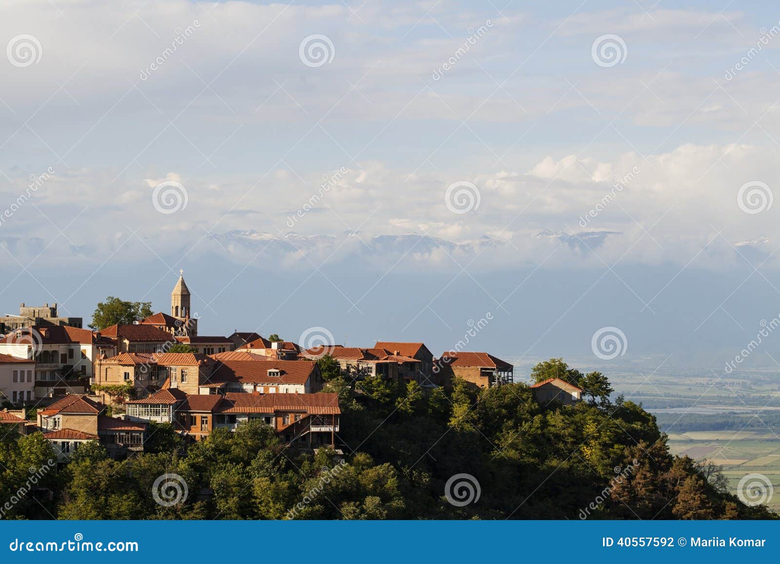 Signagi, Georgia fotografia stock. Immagine di architettura - 40557592