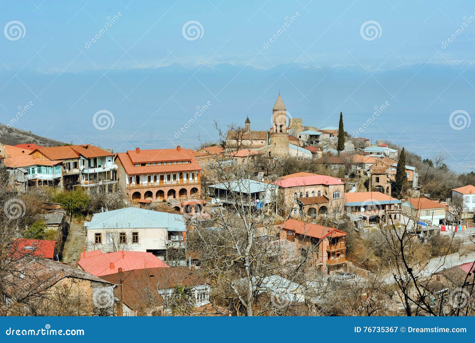 Signagi stock image. Image of signagi, church, nature - 76735367
