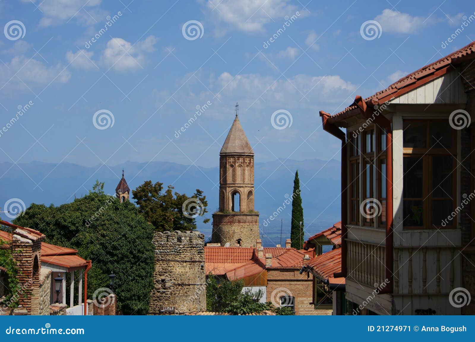 Signagi View To Alazani Valley Stock Image - Image of caucasus, estate ...