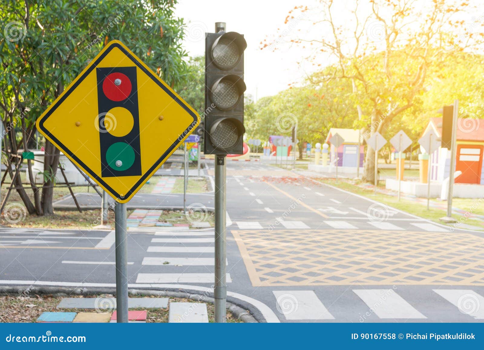 Signal ahead traffic stock photo. Image of traffic, communication ... Signal ahead traffic stock photo. Image of traffic, communication ...