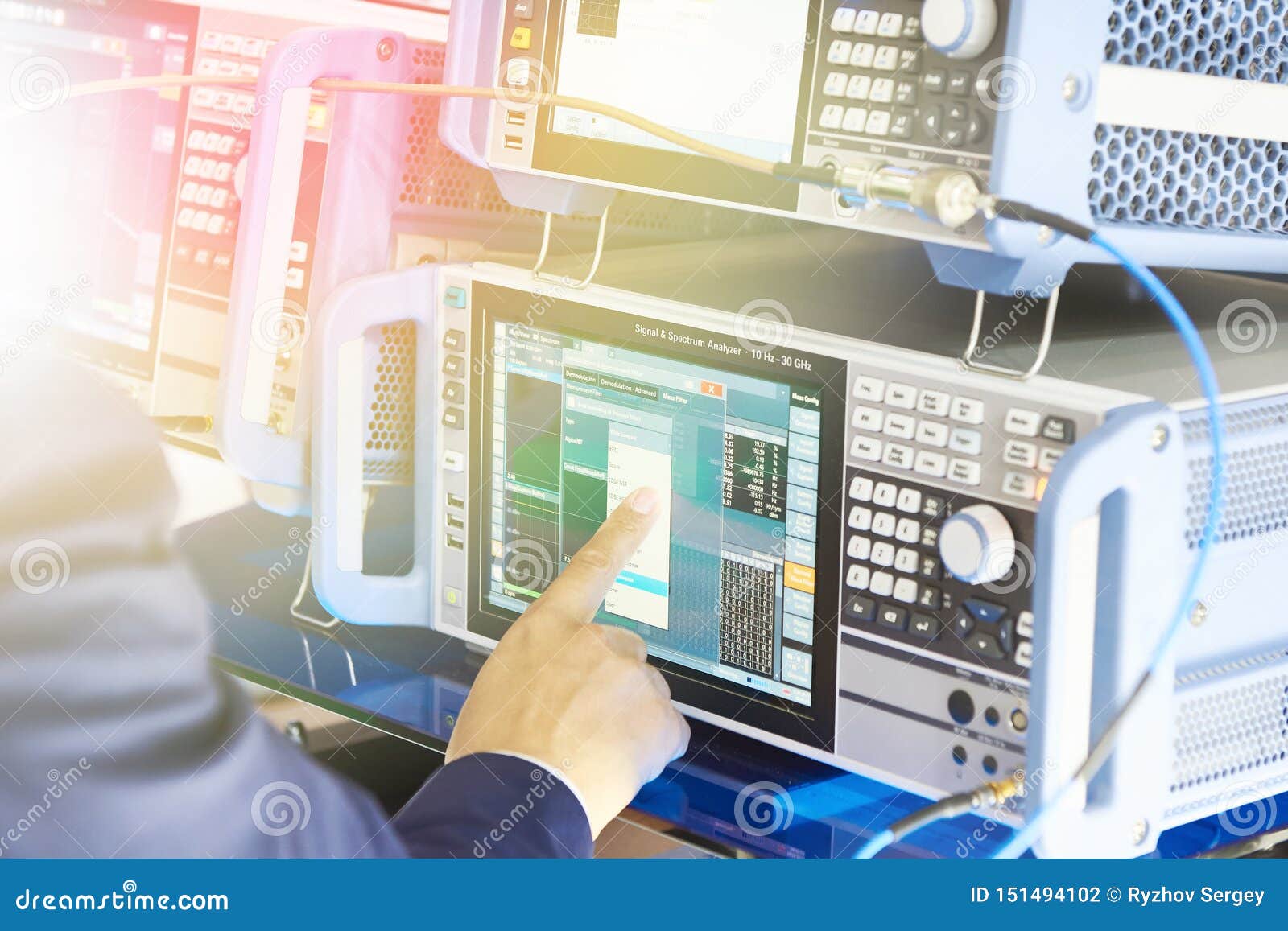 Operator Hand On The Control Panel Power Plant Stock Photo ...