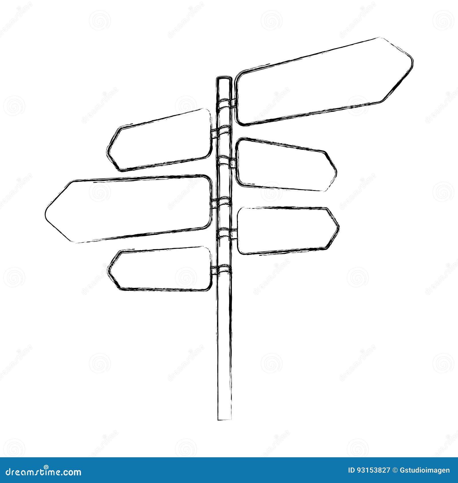 Signal with arrows icon stock vector. Illustration of business - 93153827