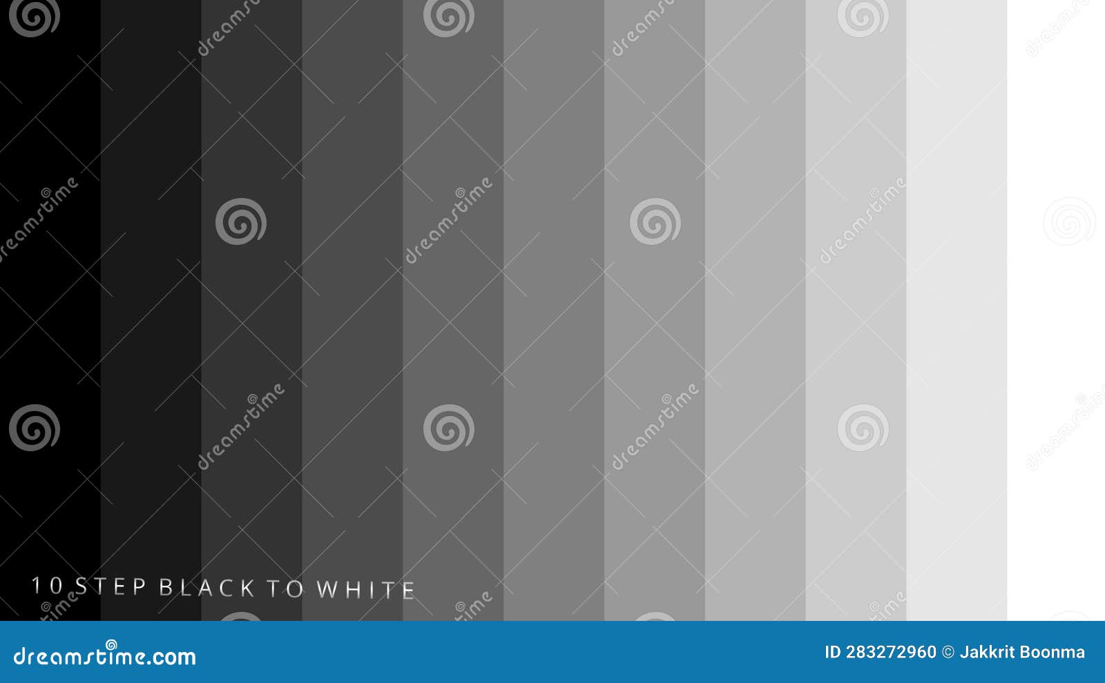 A Signal Background of a 10 Step Black To White Testing Stock ...