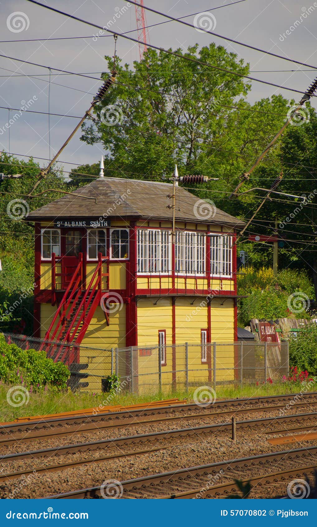 Signal Box stock photo. Image of imposing, wood, train - 57070802