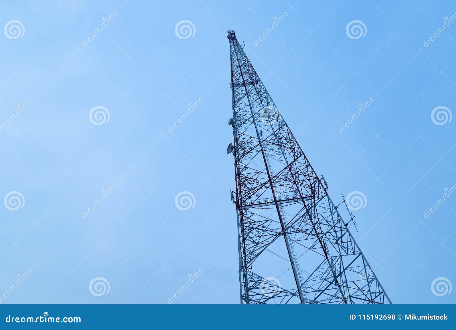 Signal Communication Tower. Stock Photo - Image of antenna, network ...