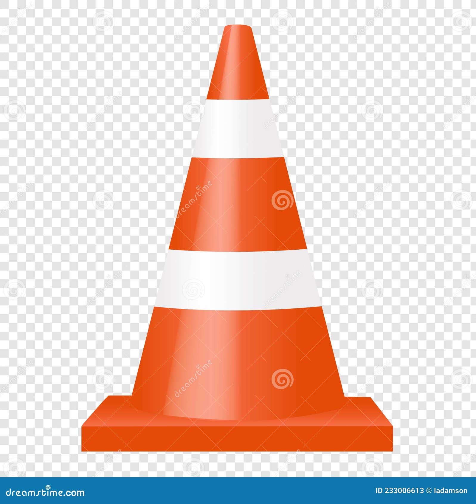 Signal Cone Isolated Transparent Background Stock Vector - Illustration ...