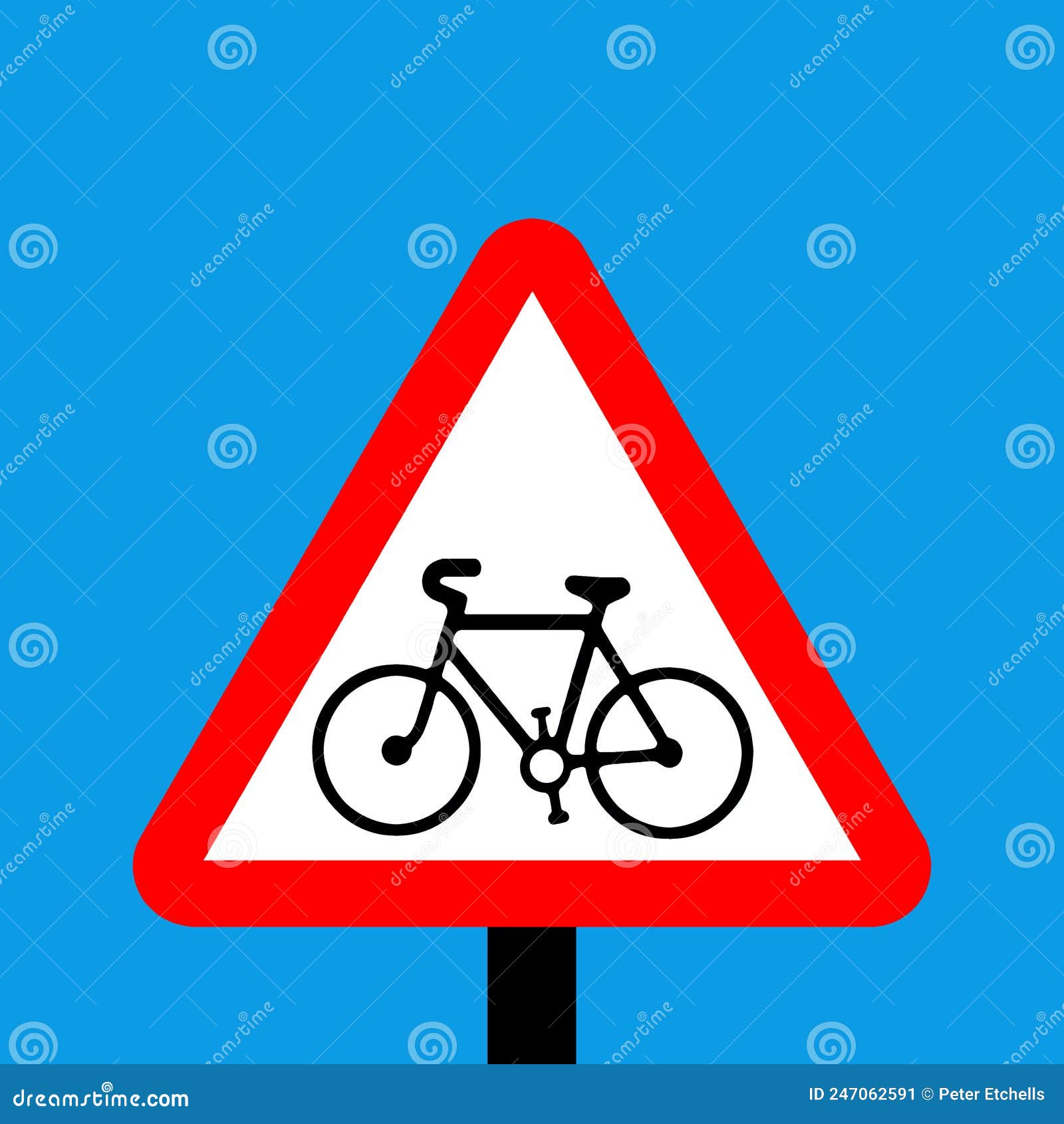 Signal D'avertissement Triangle De Route Avant Illustration de Vecteur ...