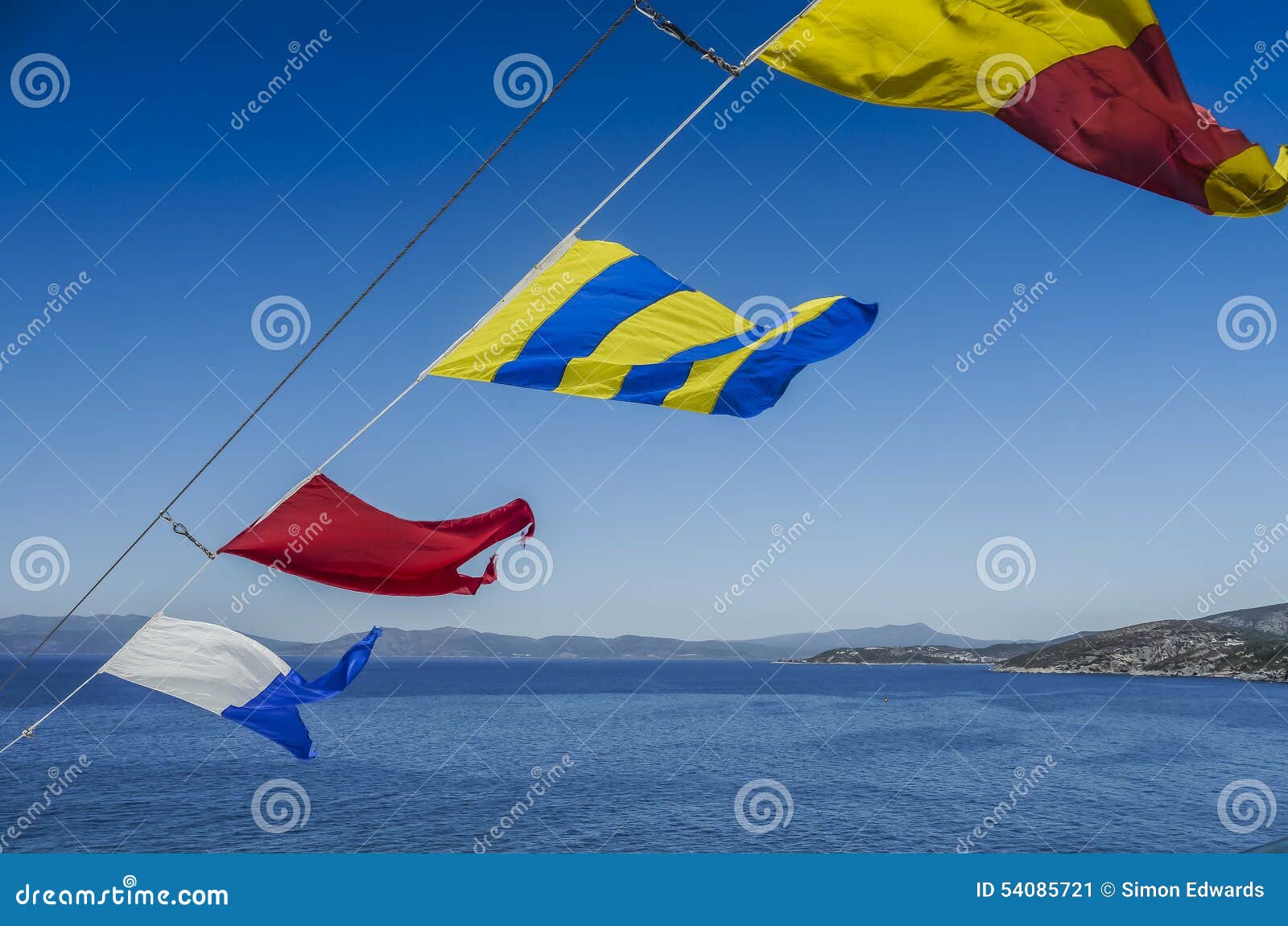 Signal Flags stock image. Image of greece, flags, holiday - 54085721