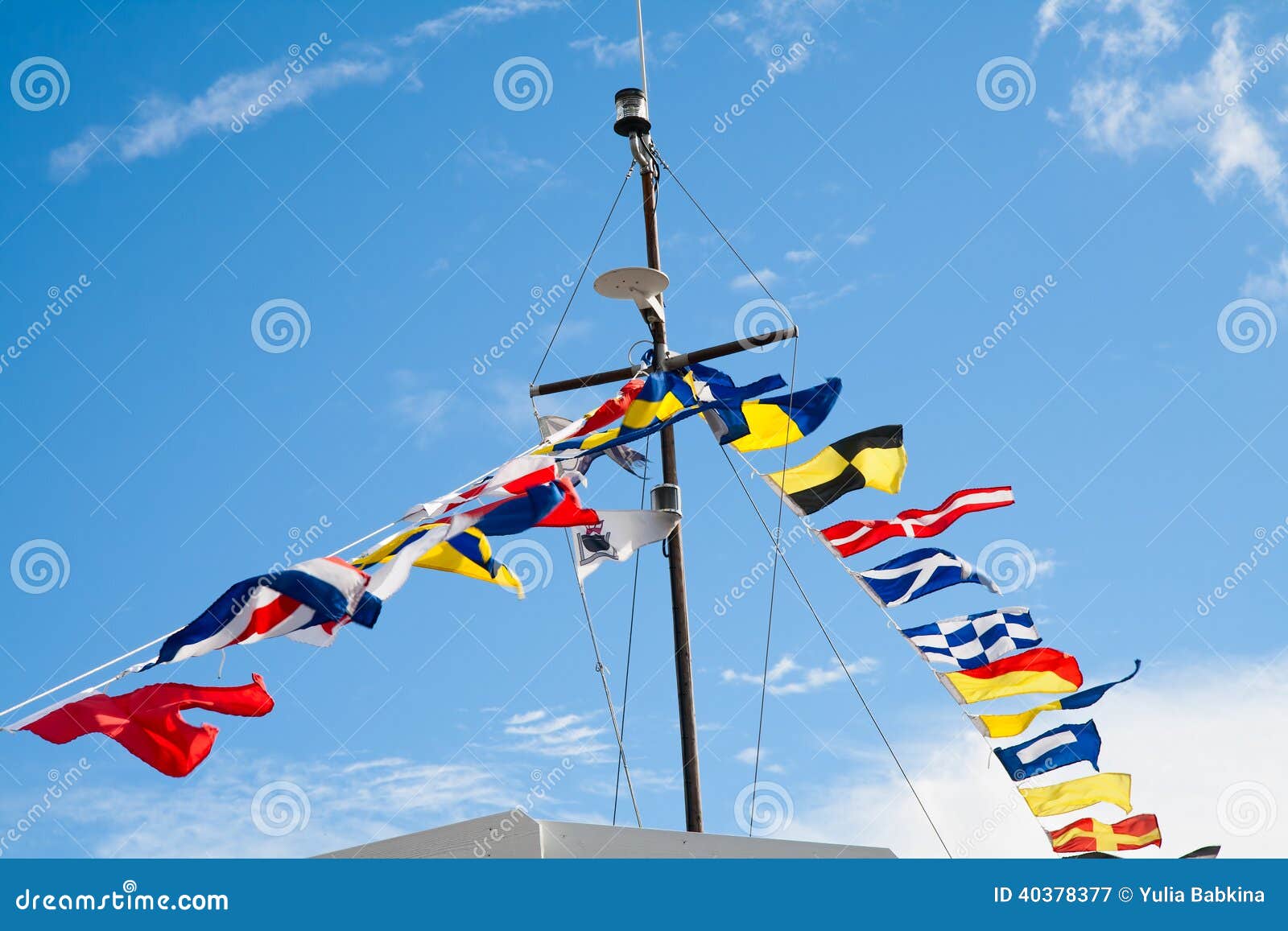 Signal flags stock image. Image of ship, boat, naval - 40378377
