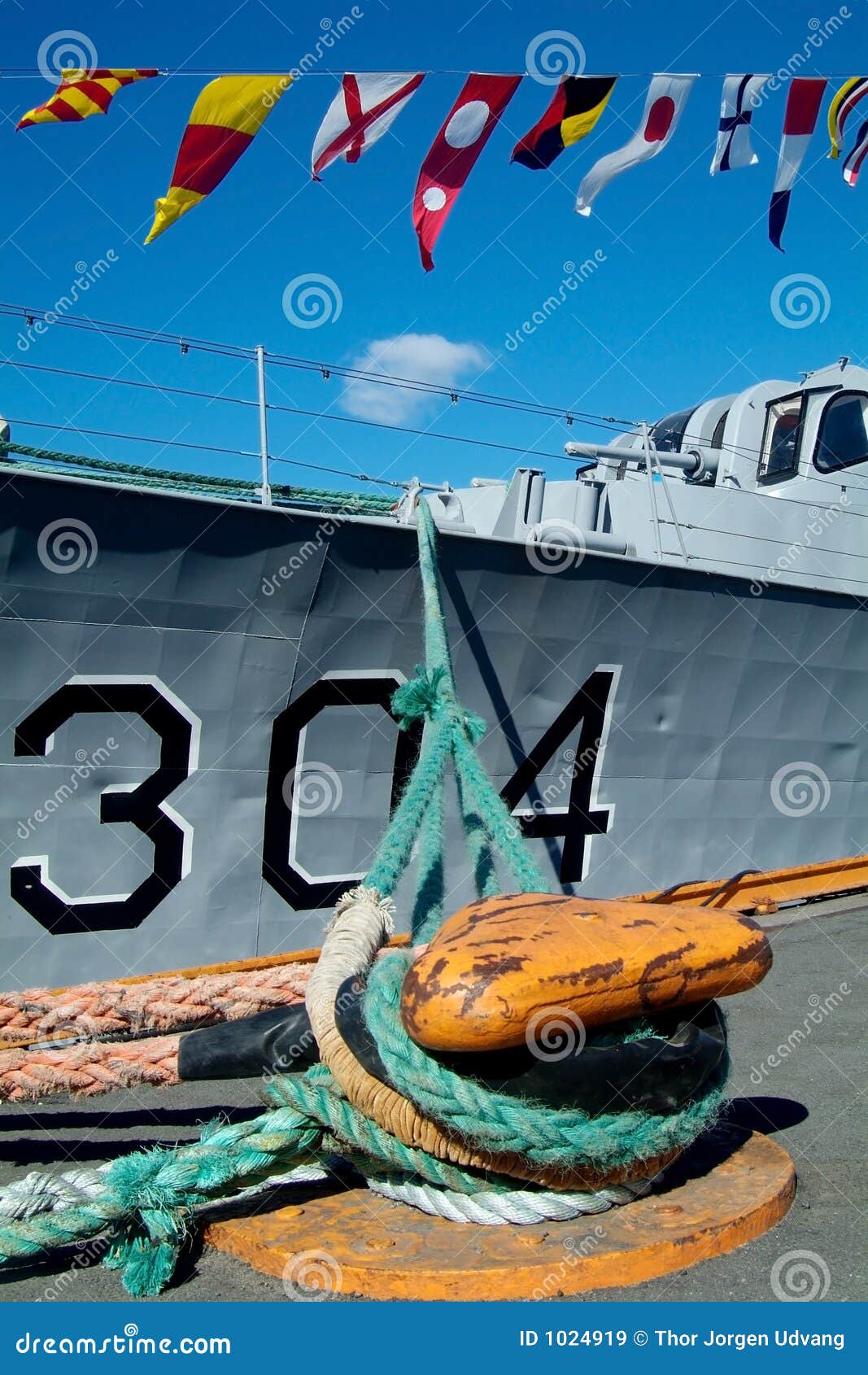 Signal Flags on a Navy Ship Stock Image - Image of marine, rope: 1024919