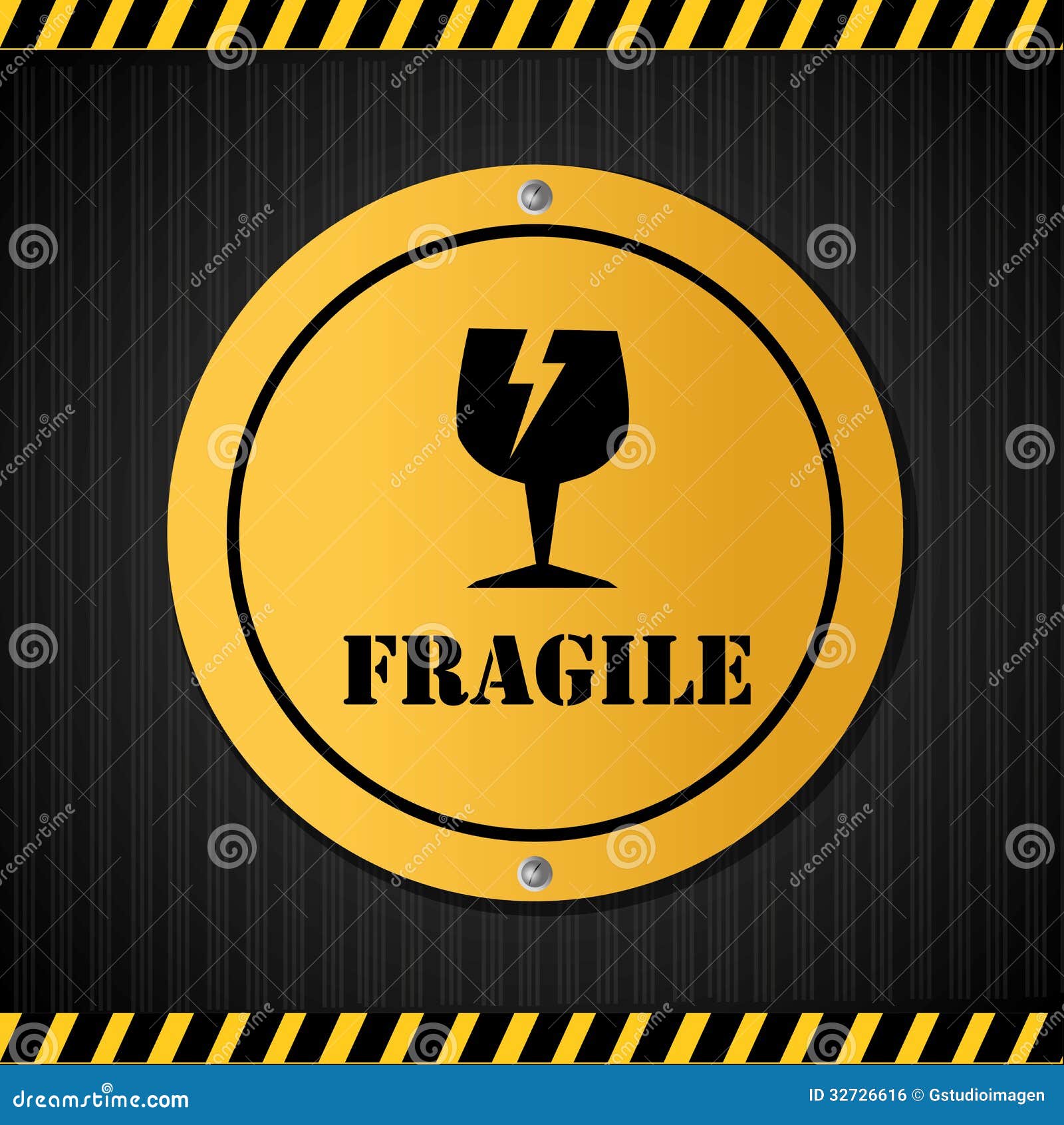 Signal fragile illustration stock. Illustration du marchandises - 32726616
