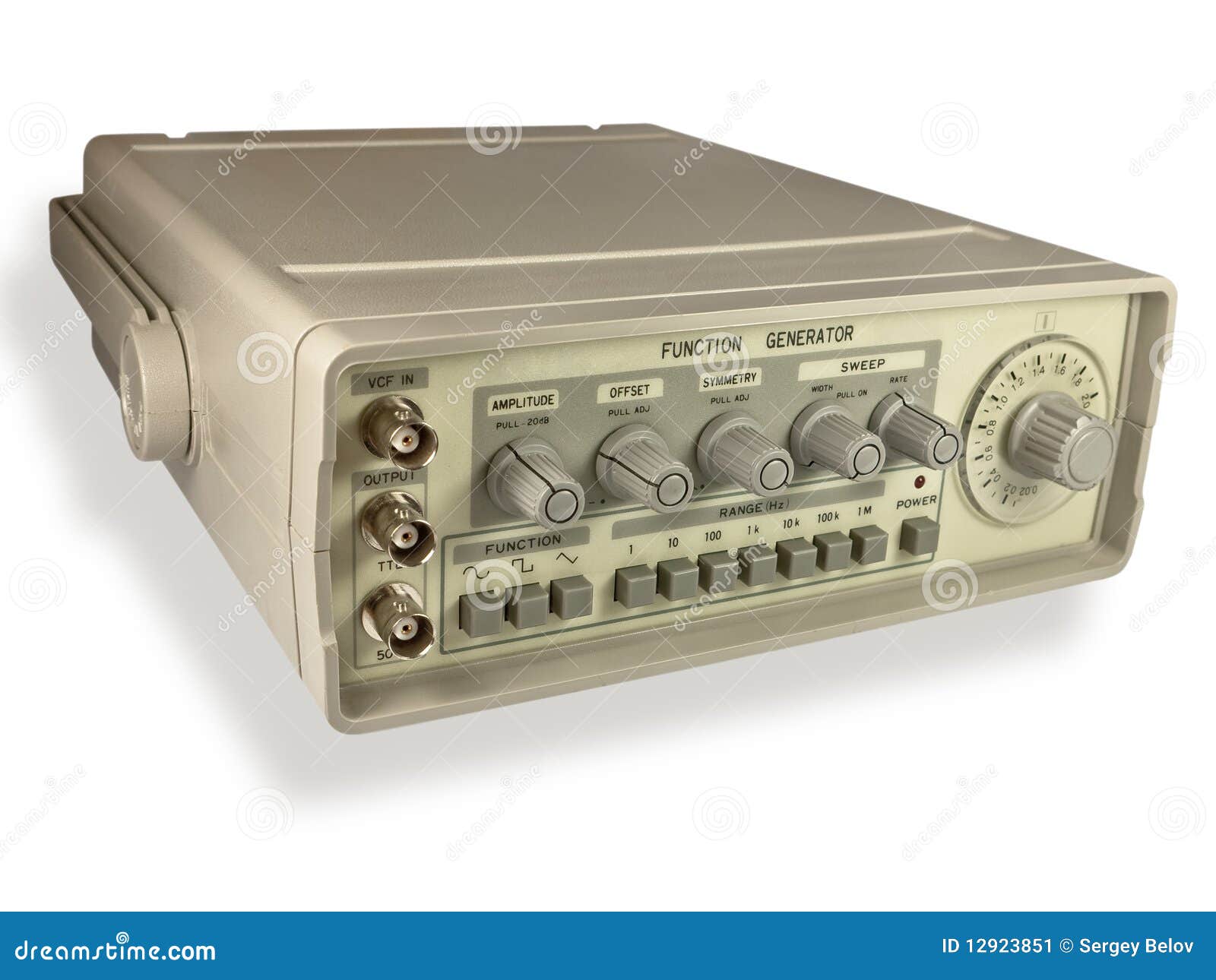 Signal generator. stock image. Image of pulse, isolation - 12923851