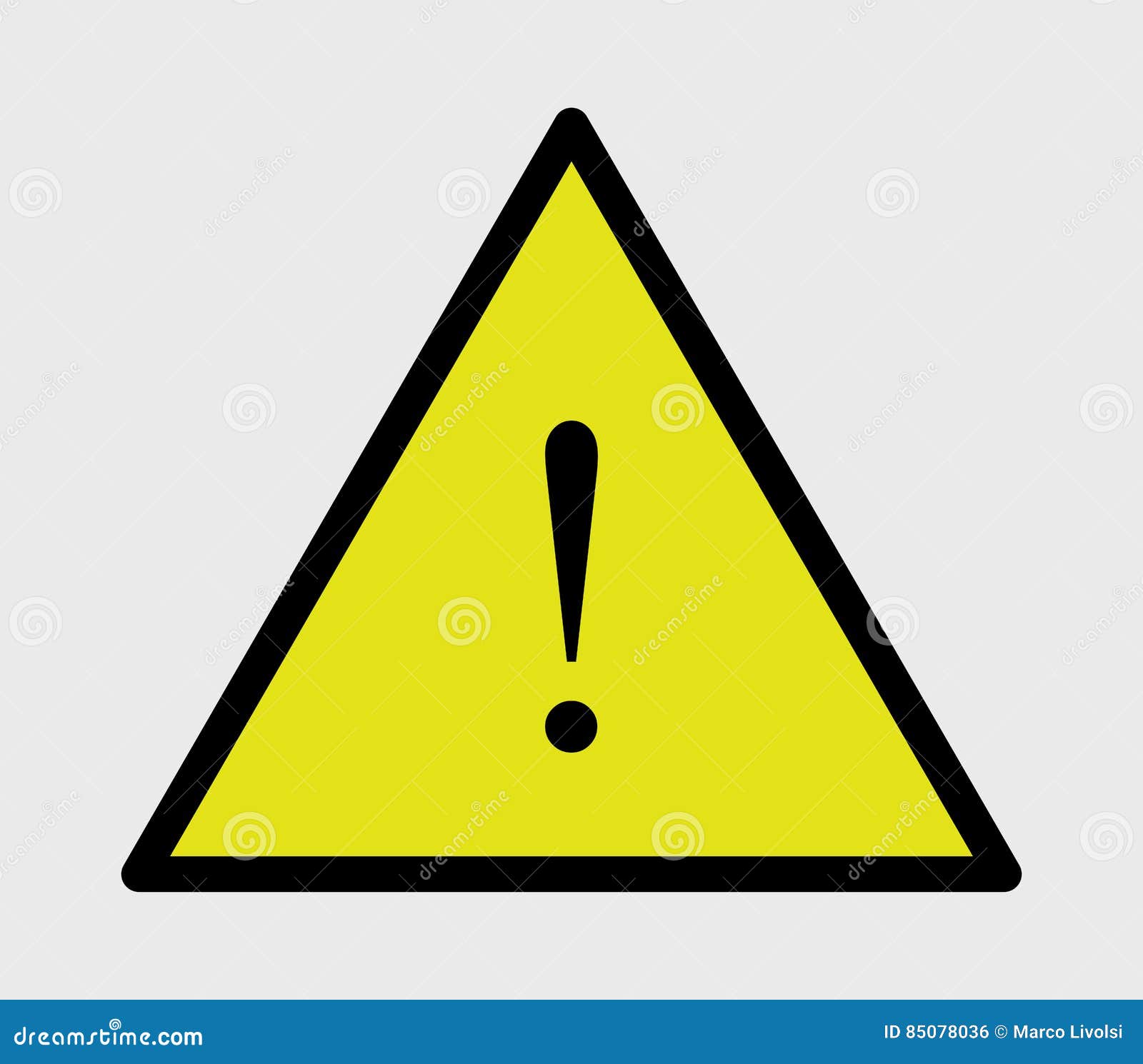 Signal Icon with Exclamation Point Illustrated Stock Illustration ...