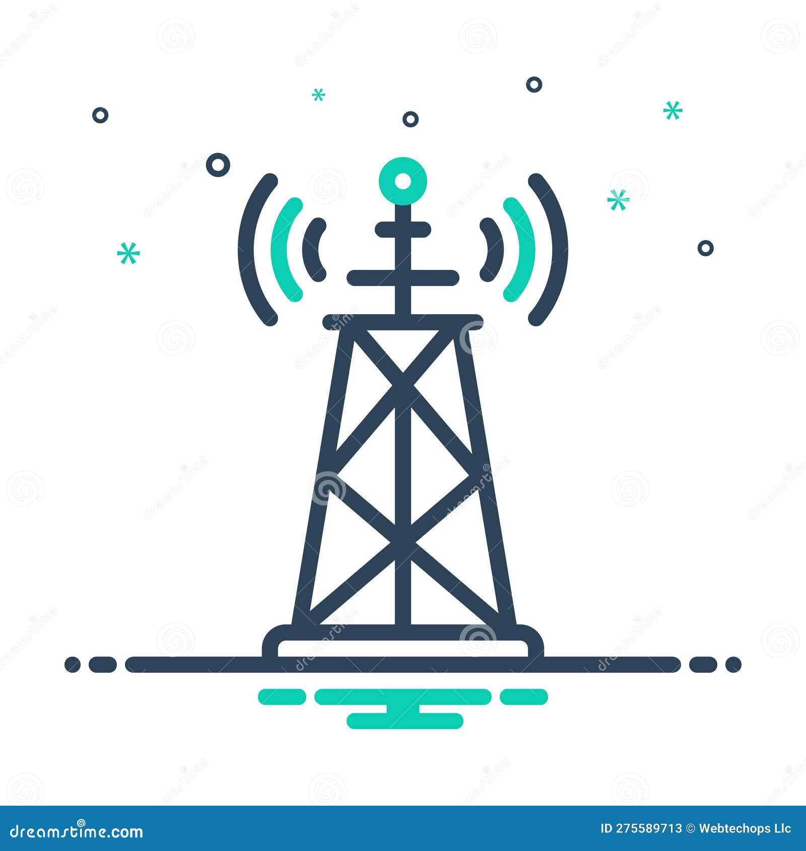 Mix Icon for Signal, Network and Connectivity Stock Vector ...