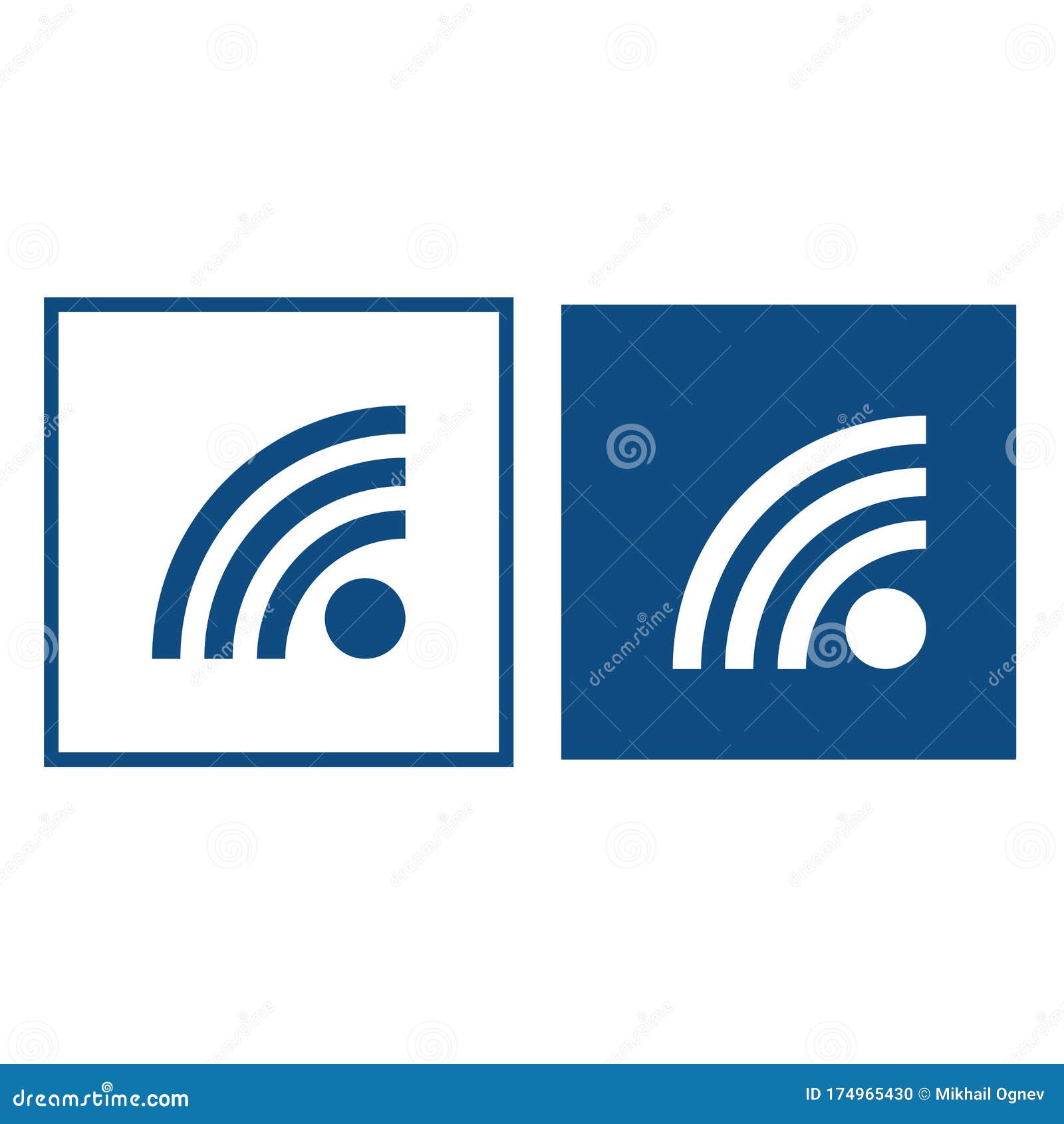 Signal internet icon stock vector. Illustration of icon - 174965430