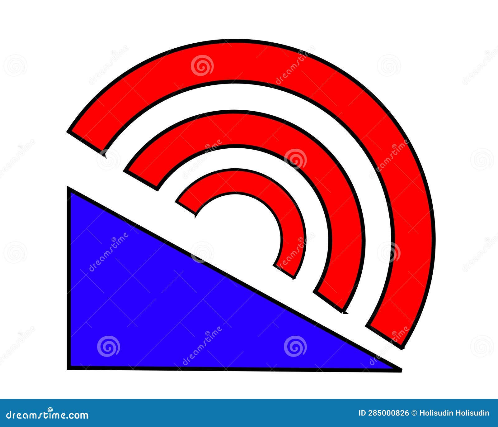 Signal logo or icon design stock illustration. Illustration of business ...