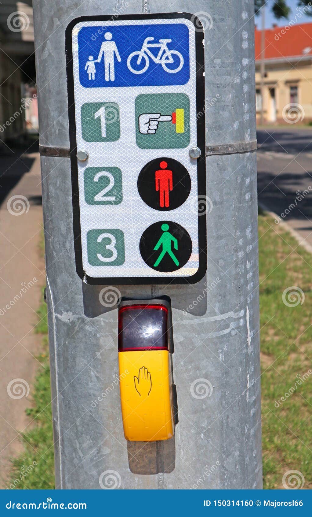 Signal Machine at the Pedestrian Crossing Stock Photo - Image of street ...