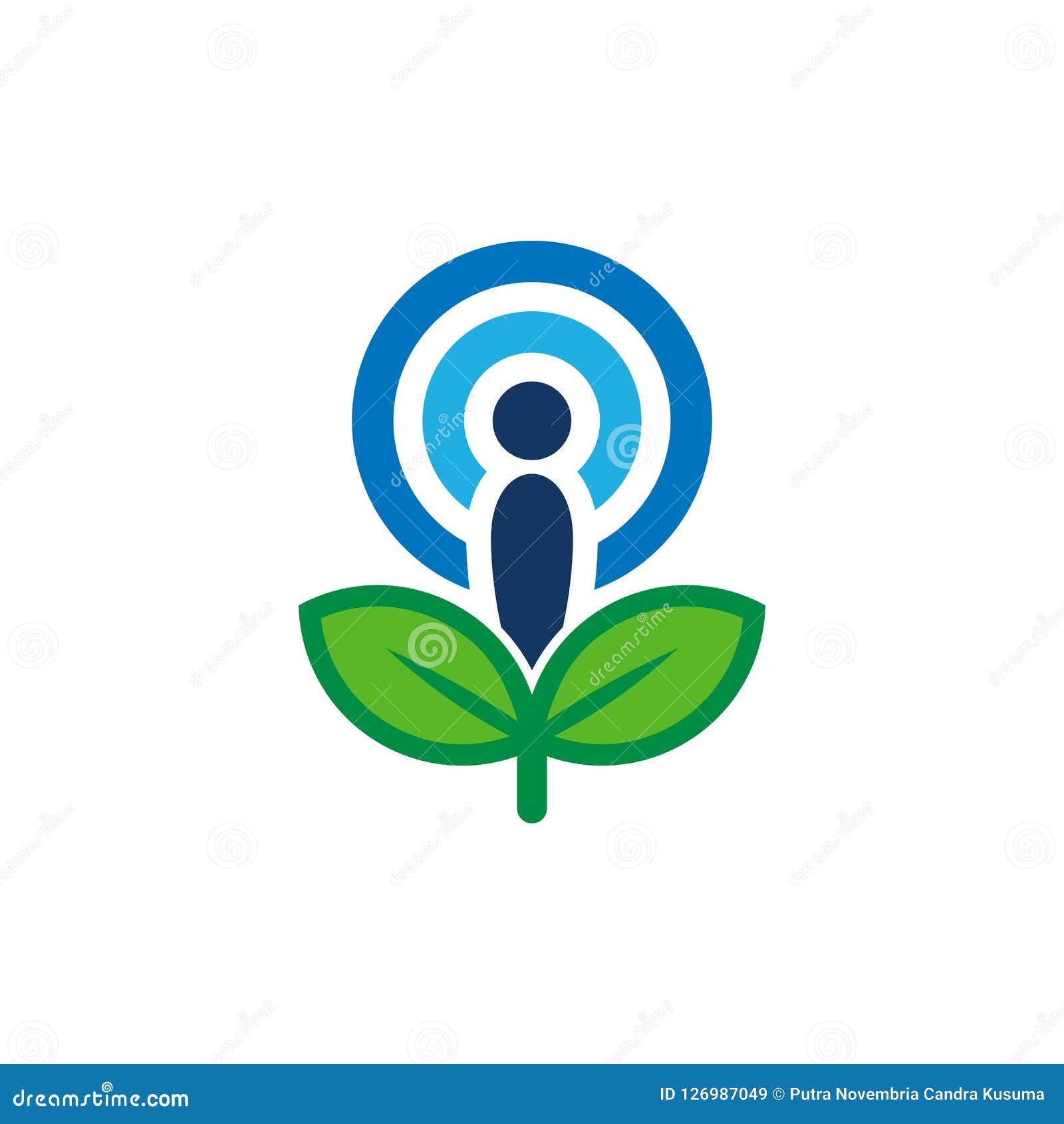 Signal Nature Logo Icon Design Stock Vector - Illustration of ...