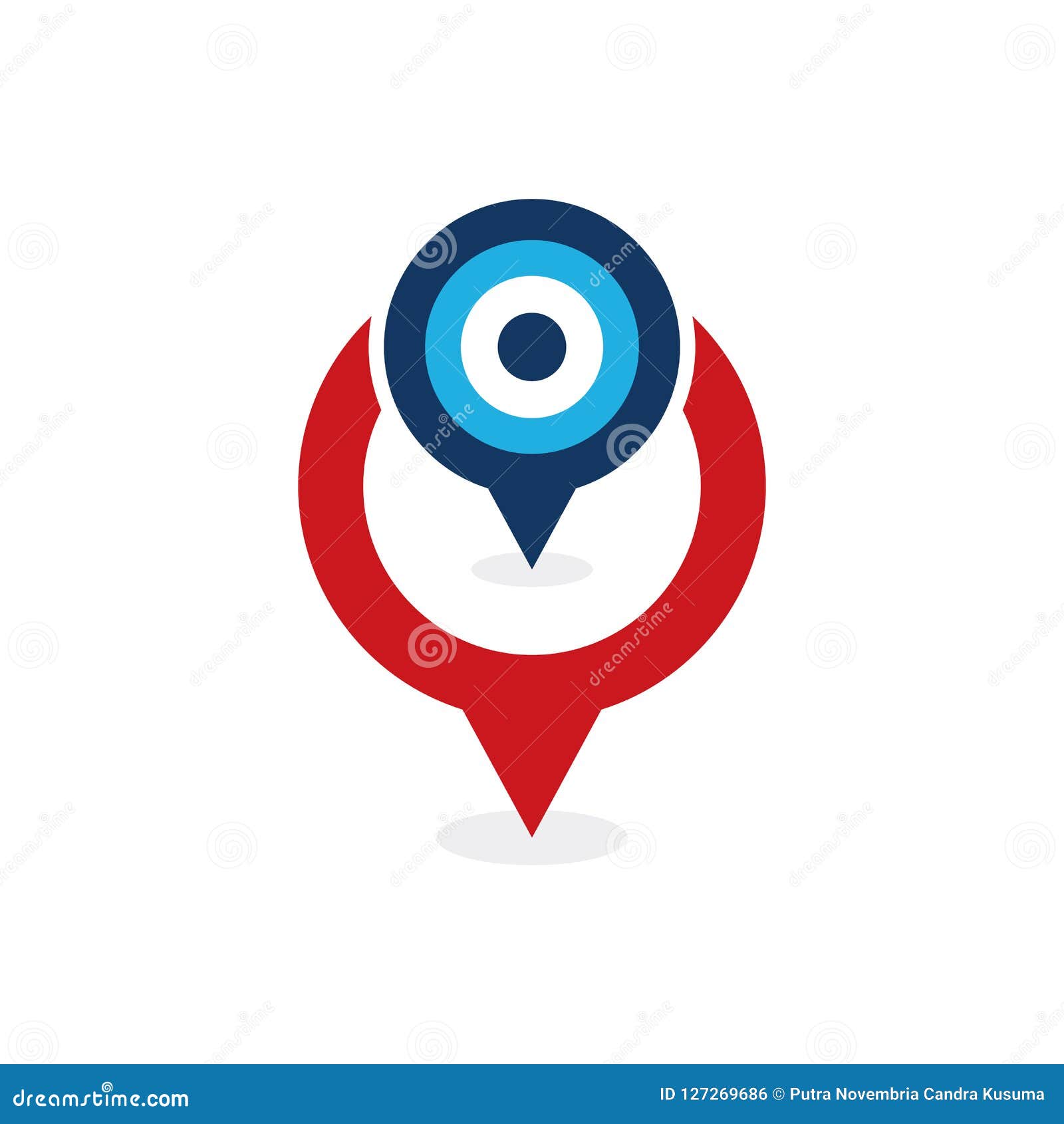 Signal-Punkt Logo Icon Design Vektor Abbildung - Illustration von punkt ...