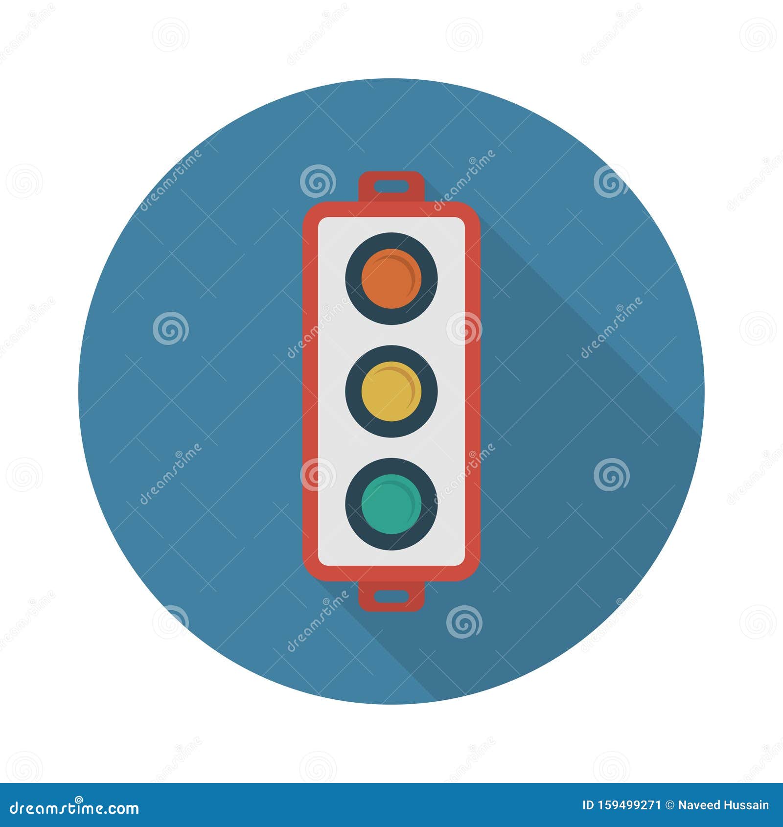 Signal Reception Vector Flat Icon Stock Vector - Illustration of lamp ...