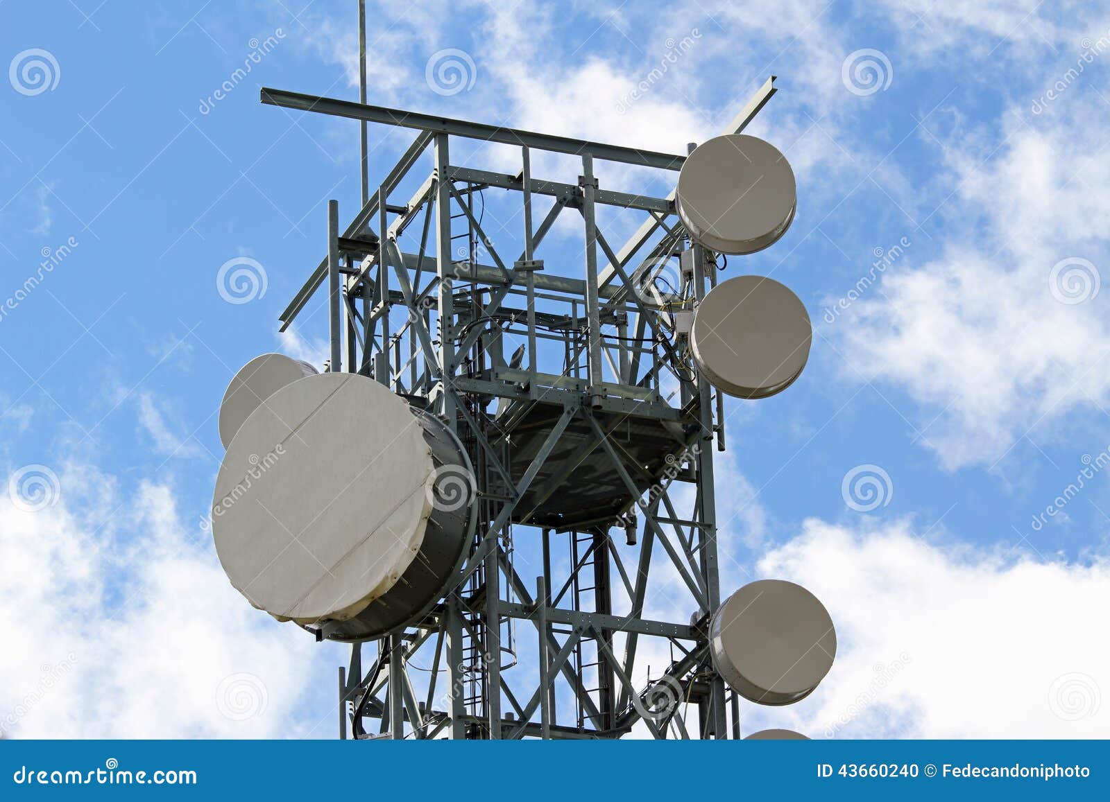 Signal Repeaters Technology Televisions and Mobile Phone Stock Photo ...