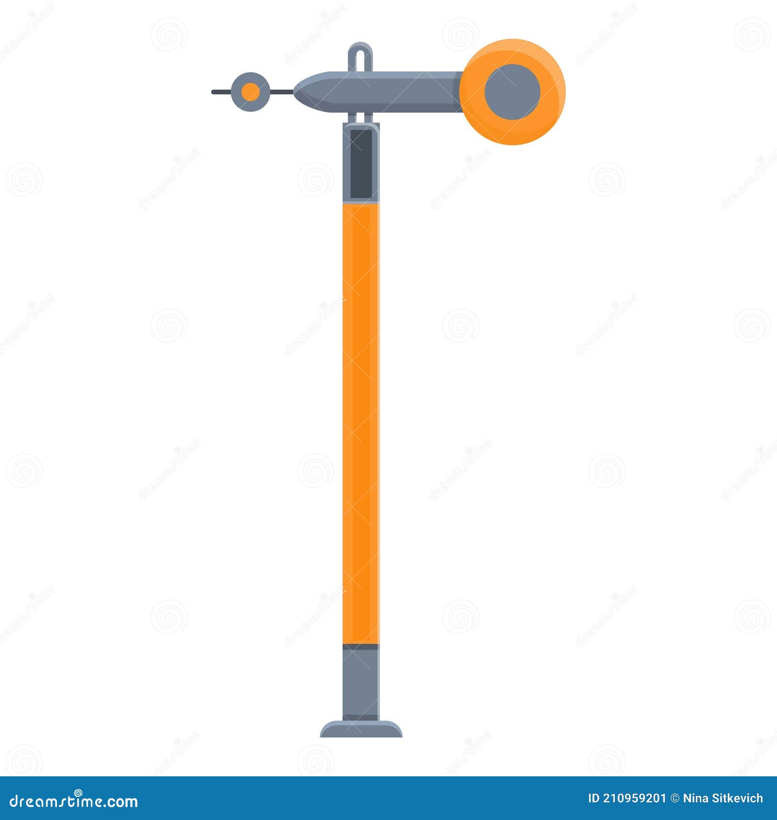 Signal Sign for Train Icon, Cartoon Style Stock Vector - Illustration ...