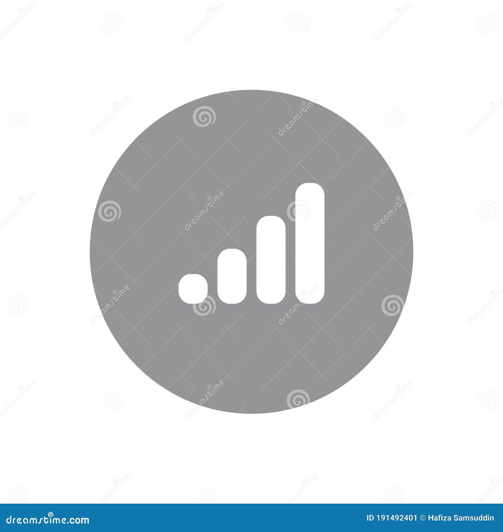 Signal strength icon. stock vector. Illustration of symbols - 191492401