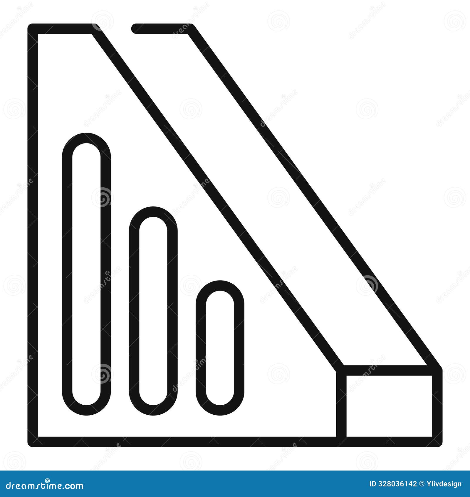 Three Bars Graph Isolated Icon. Simple Element Illustration From ...