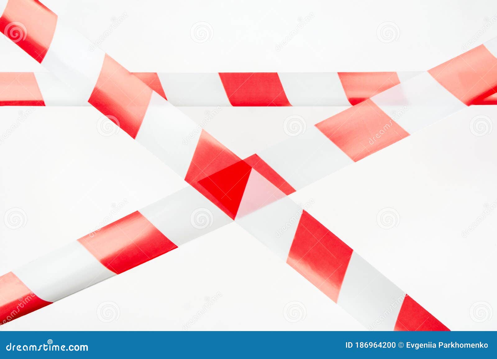 Signal Tape on a White Background. Insulated Tape Stock Photo - Image ...