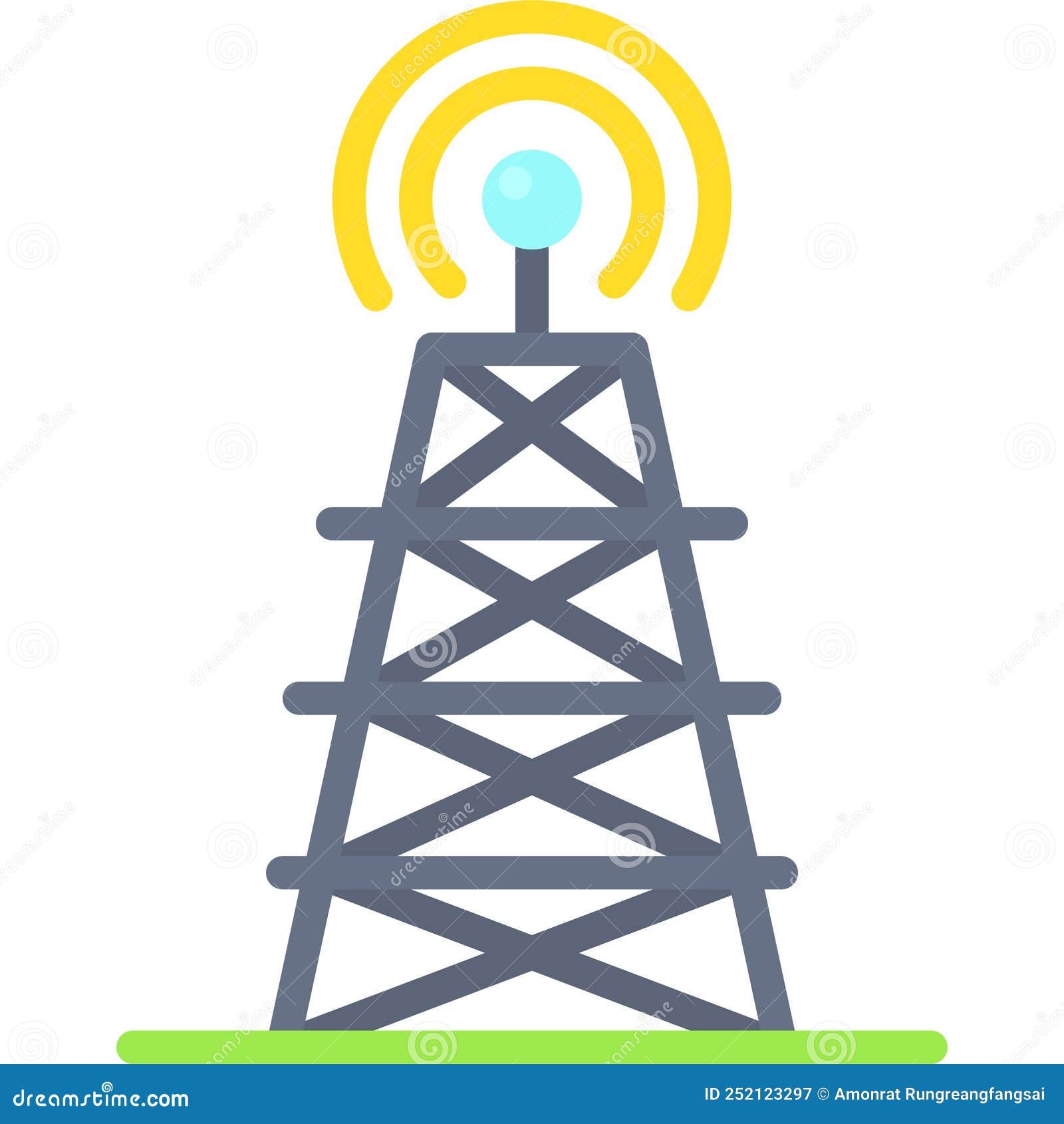 Signal Tower Icon, Location Map and Navigation Vector Stock Vector ...