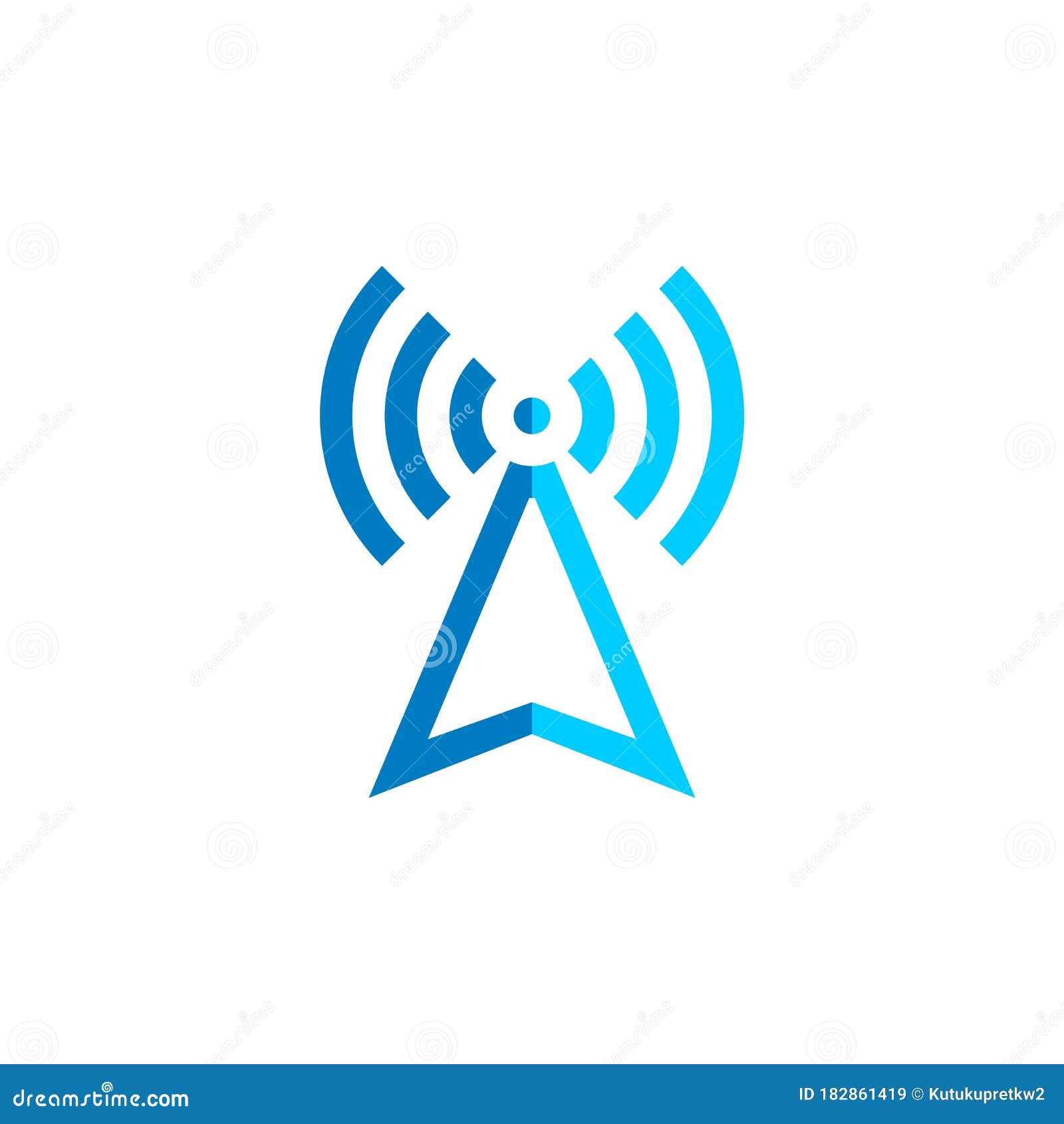 Signal Tower Icon Logo Template Illustration Design. Vector EPS 10 ...