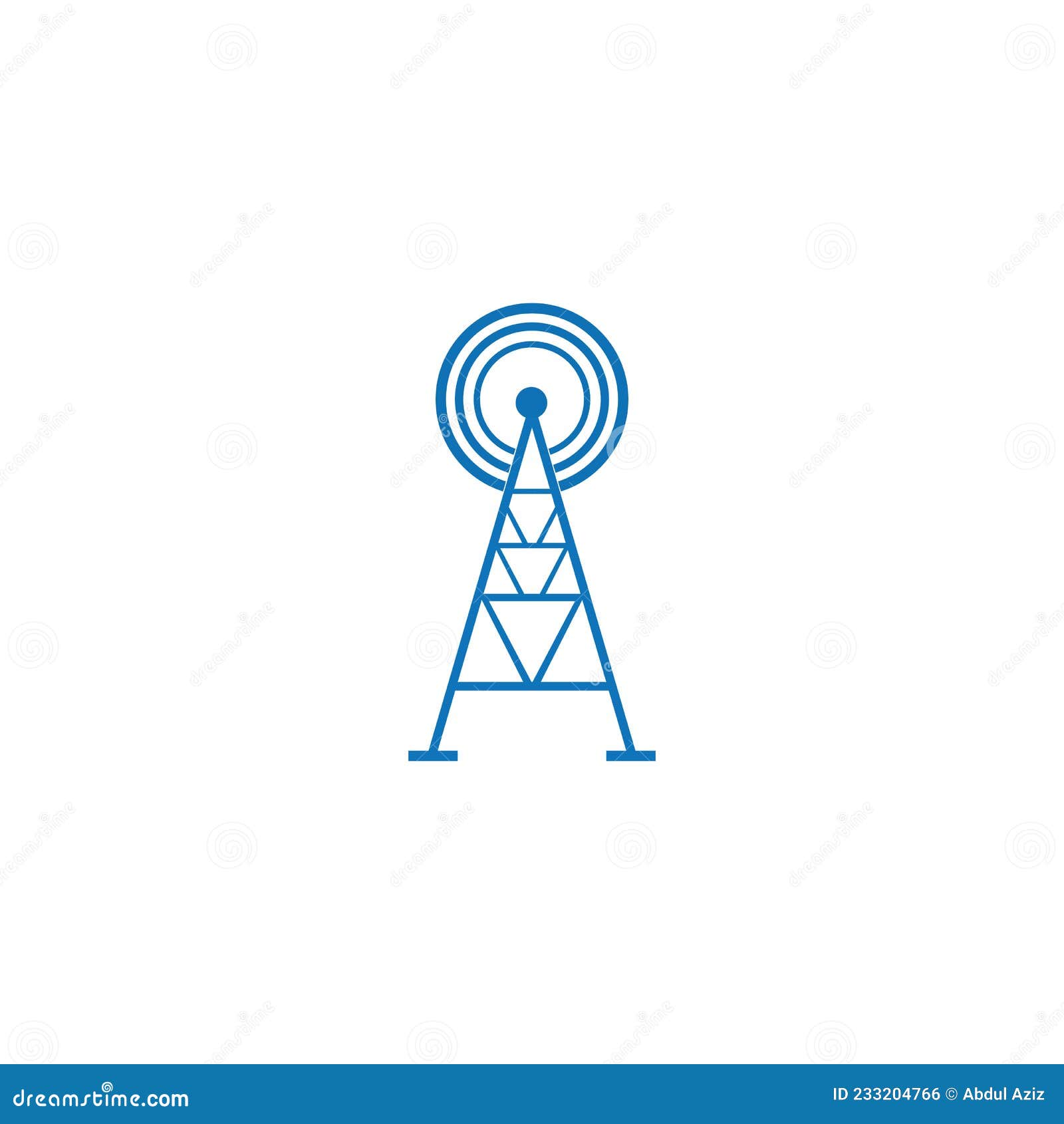 Signal tower logo vector stock vector. Illustration of phone - 233204766