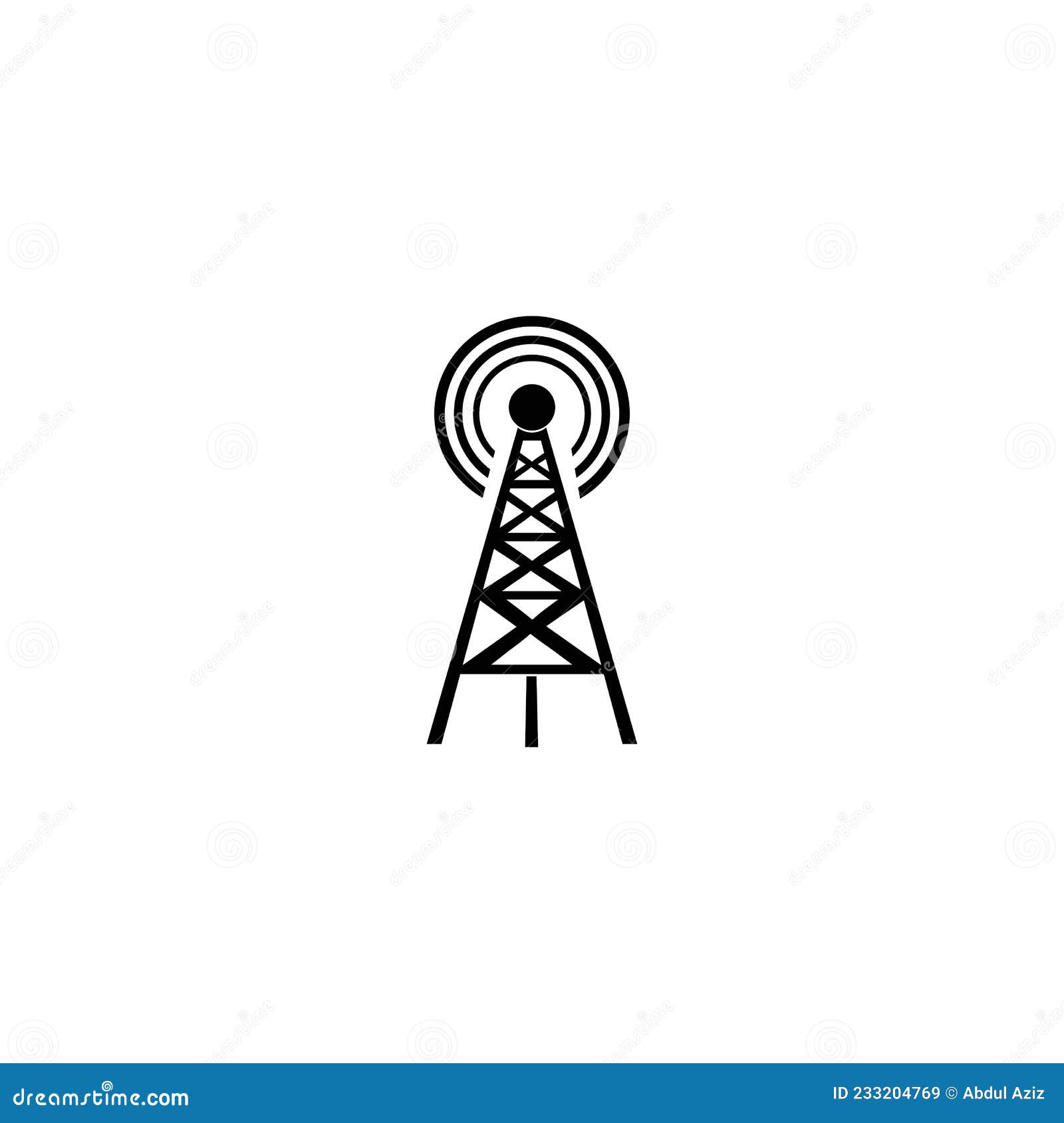 Signal tower logo vector stock vector. Illustration of wifi - 233204769