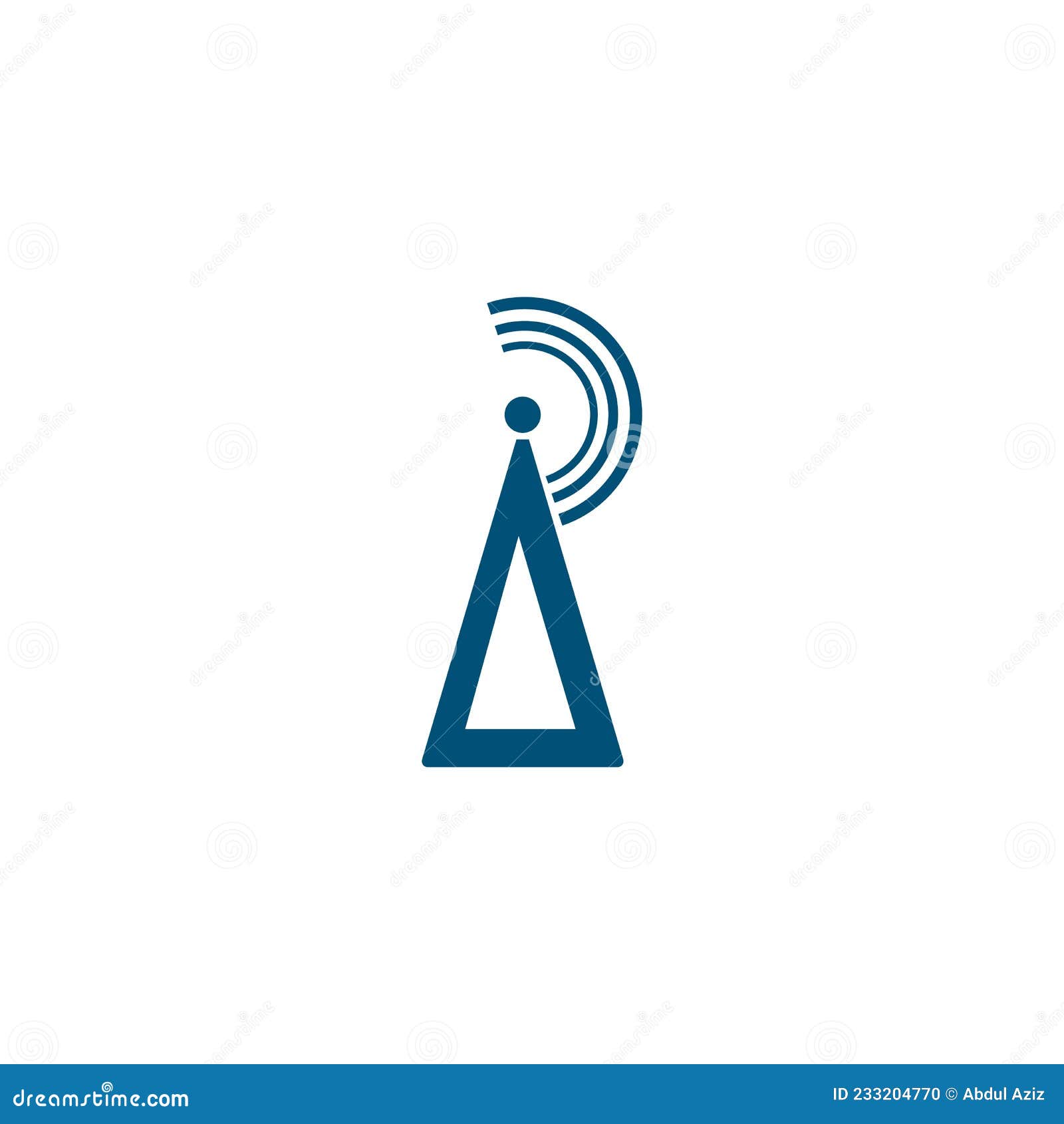 Signal tower logo vector stock vector. Illustration of symbol - 233204770