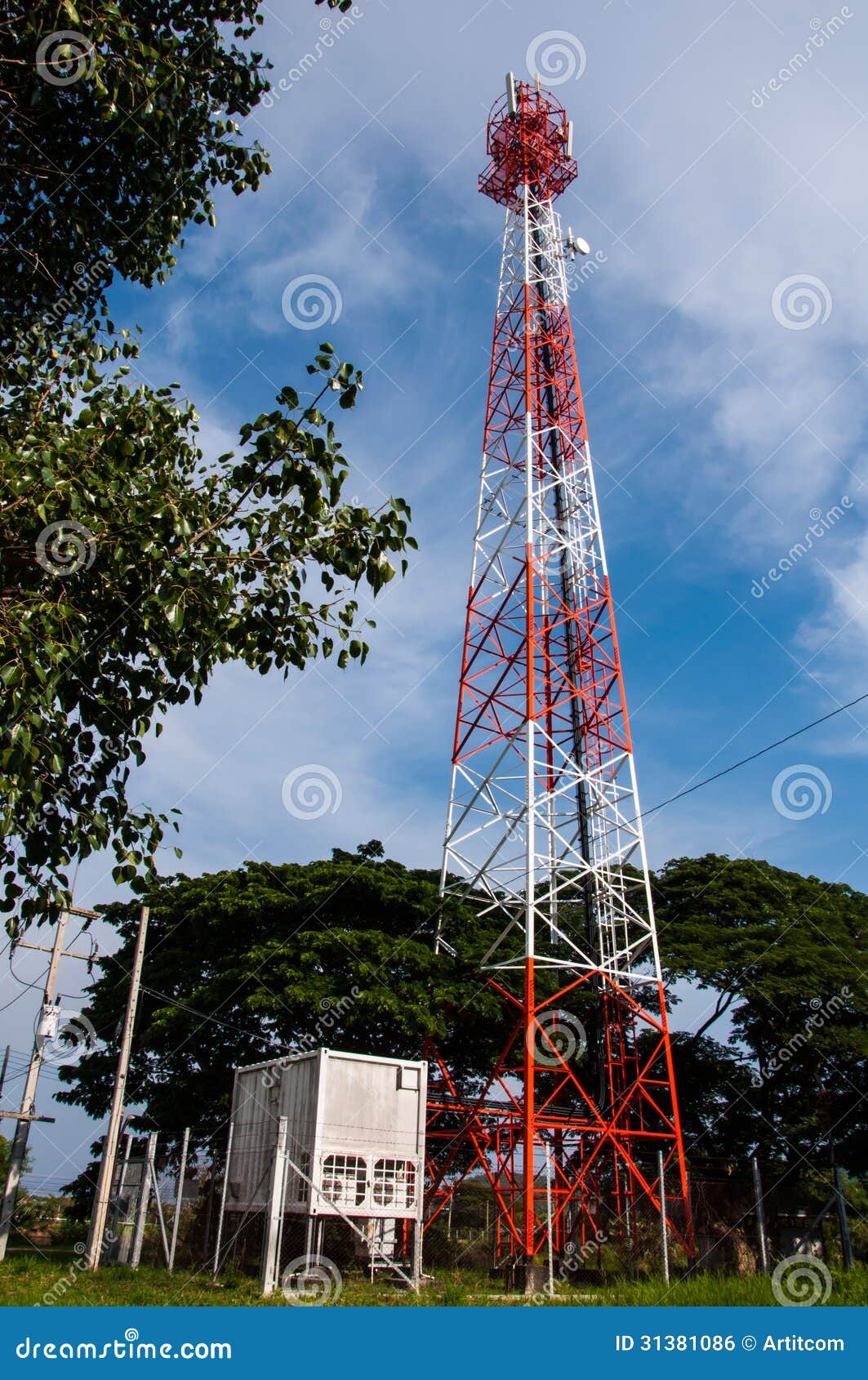 Signal tower stock photo. Image of connection, frequency - 31381086