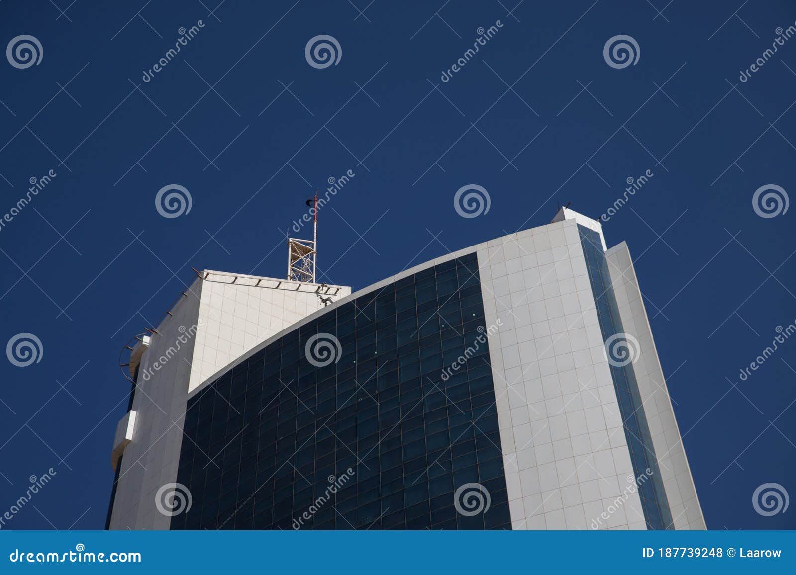 Signal Tower on Top of Building Stock Photo - Image of communicate ...
