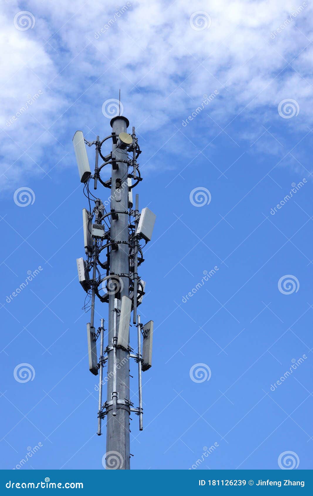 Signal tower stock image. Image of blue, signal, equipment - 181126239
