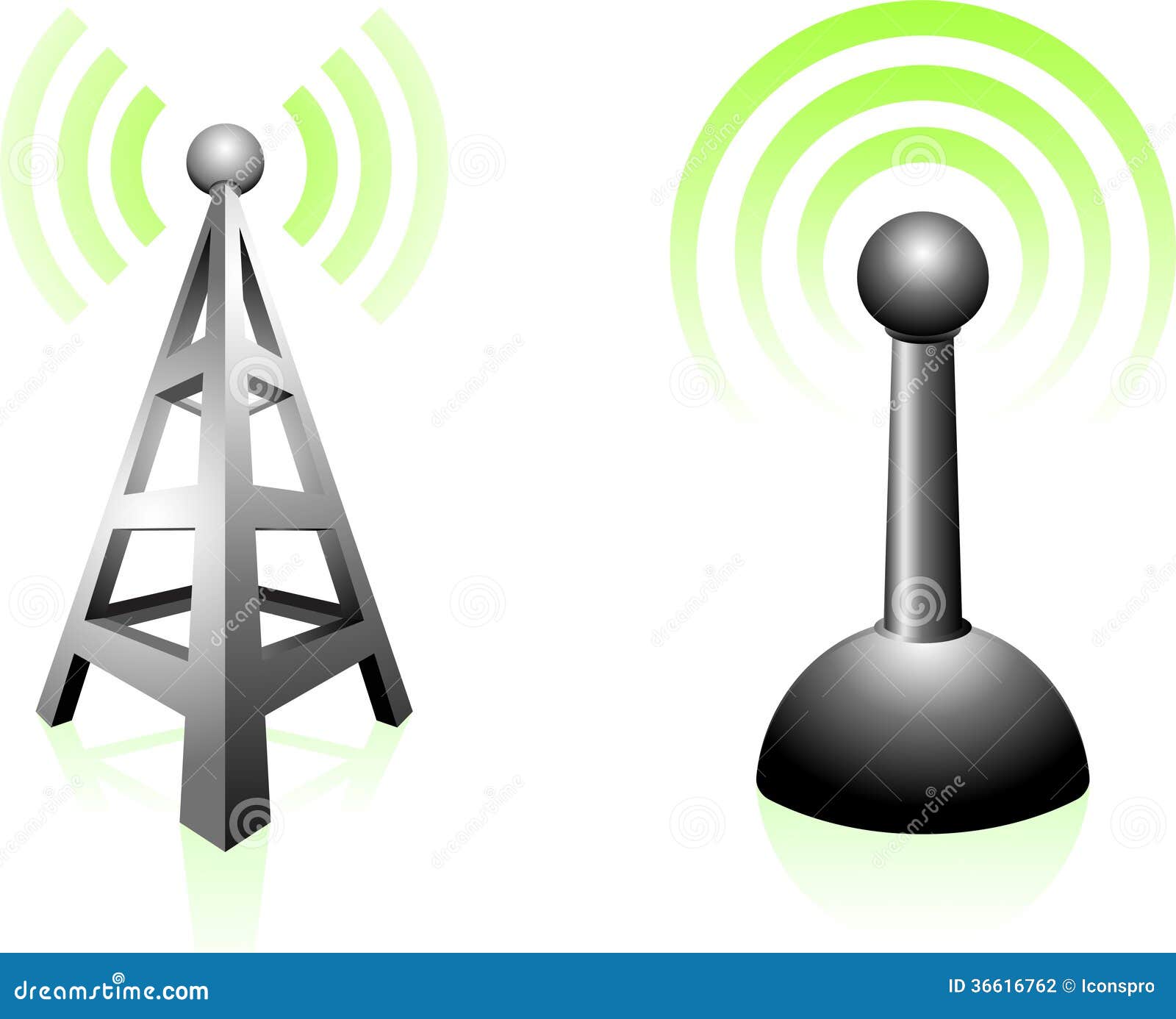 Signal Transmission stock illustration. Illustration of green - 36616762