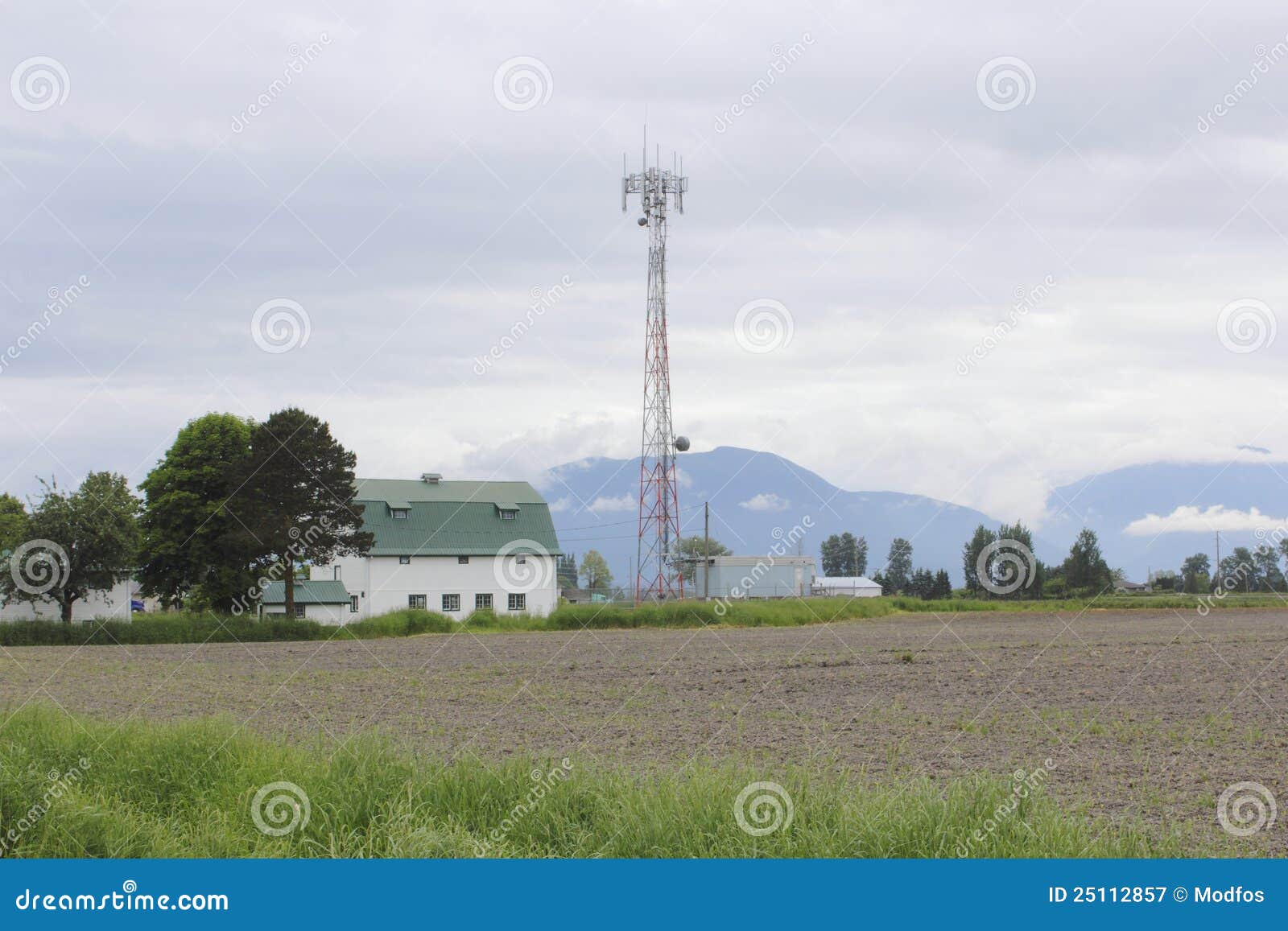 Signal Transmission Tower stock image. Image of rural - 25112857