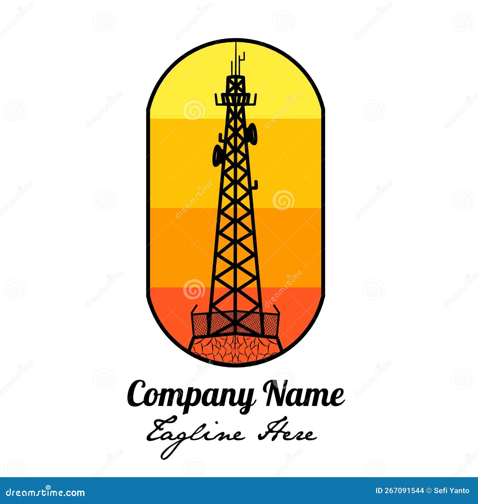 Signal transmitter logo stock vector. Illustration of equipment - 267091544