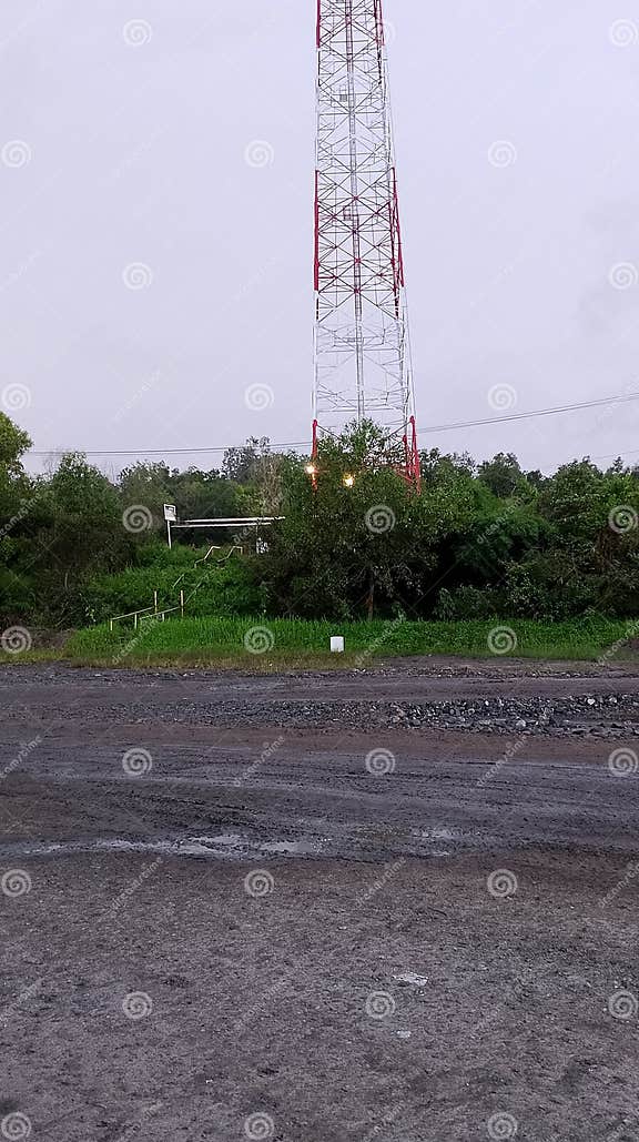 Signal Transmitter Pole Taken from the Bottom Corner Stock Photo ...