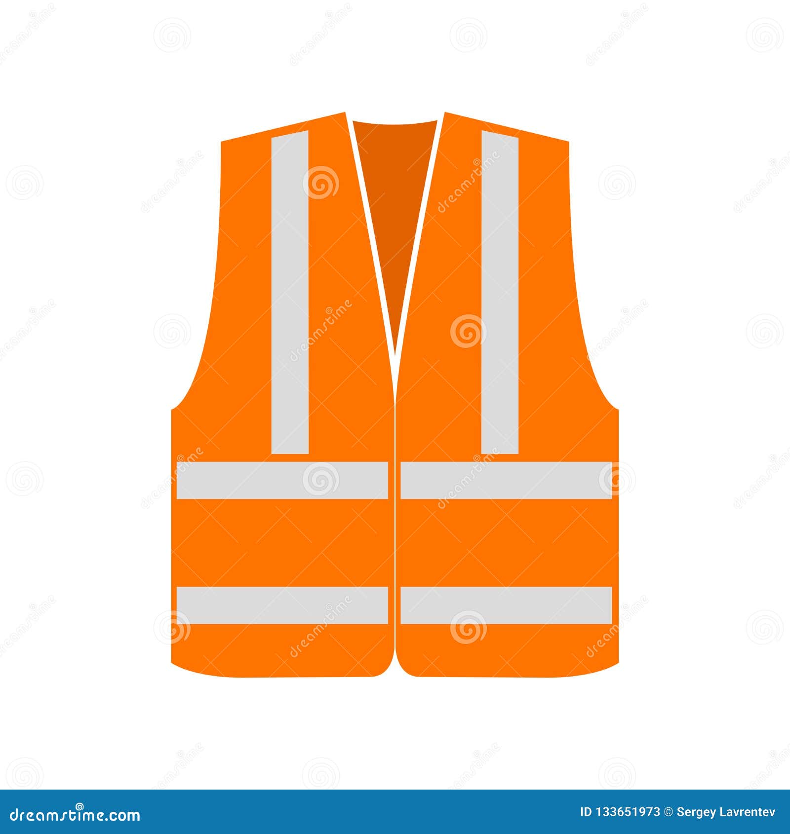 Signal Vest. Vector Illustration Stock Illustration - Illustration of ...