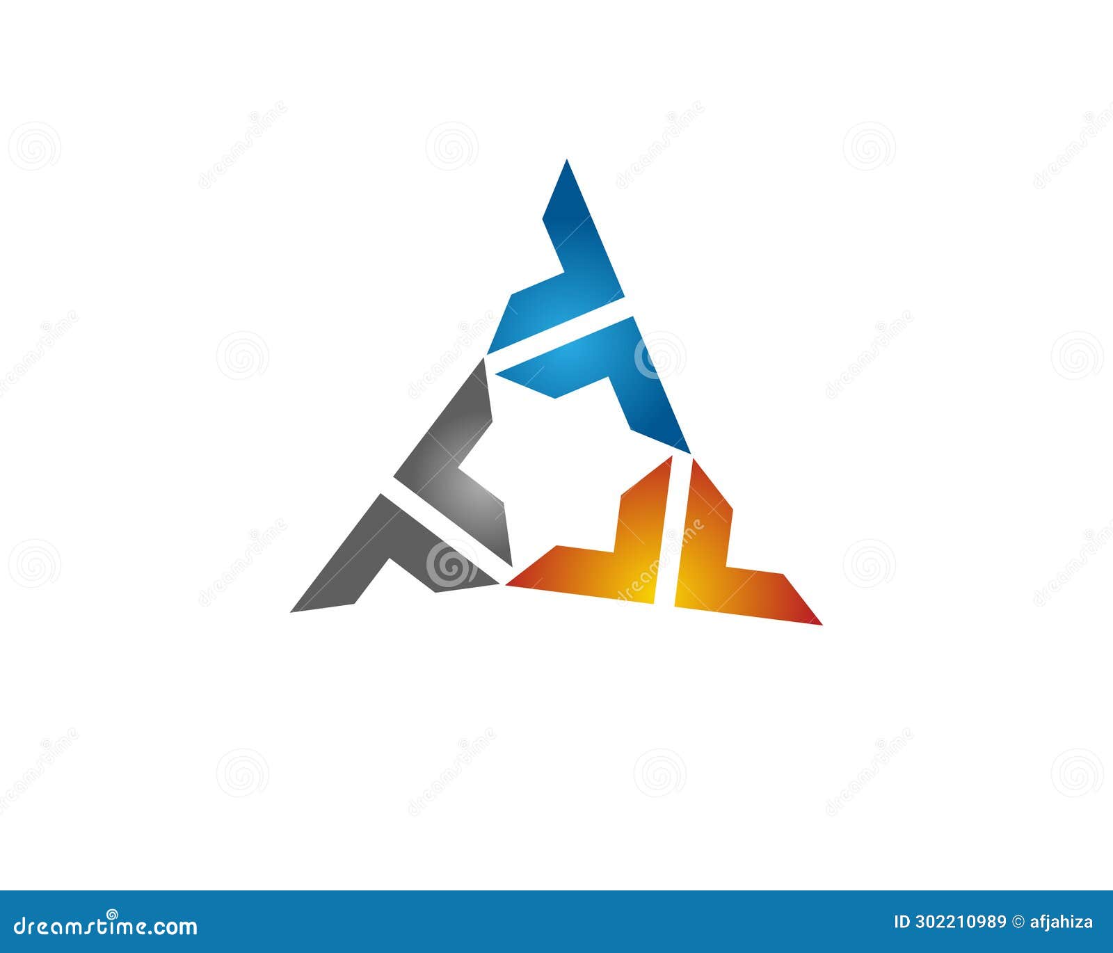 T Letter Triangle Logo Template 1 Stock Vector - Illustration of ...
