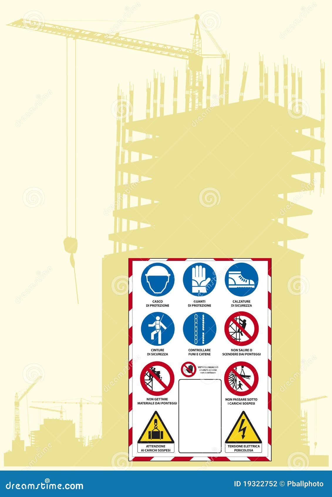 Signal of the Work stock vector. Illustration of sign - 19322752