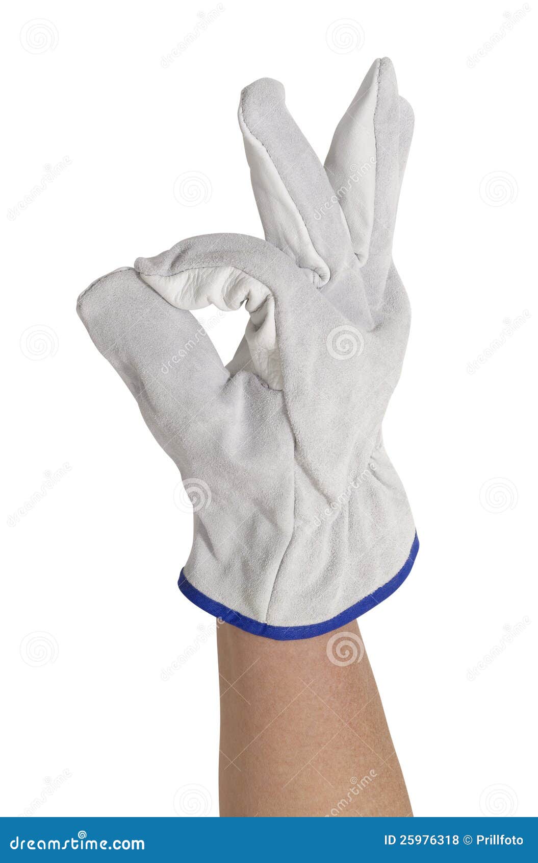Signaling gloved hand stock photo. Image of people, human - 25976318