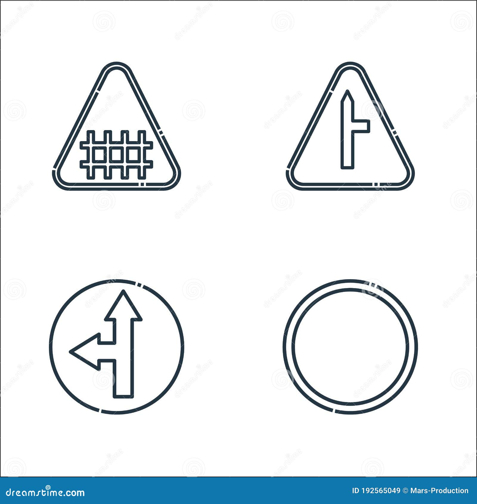 Signaling Line Icons. Linear Set Stock Vector - Illustration of safety ...