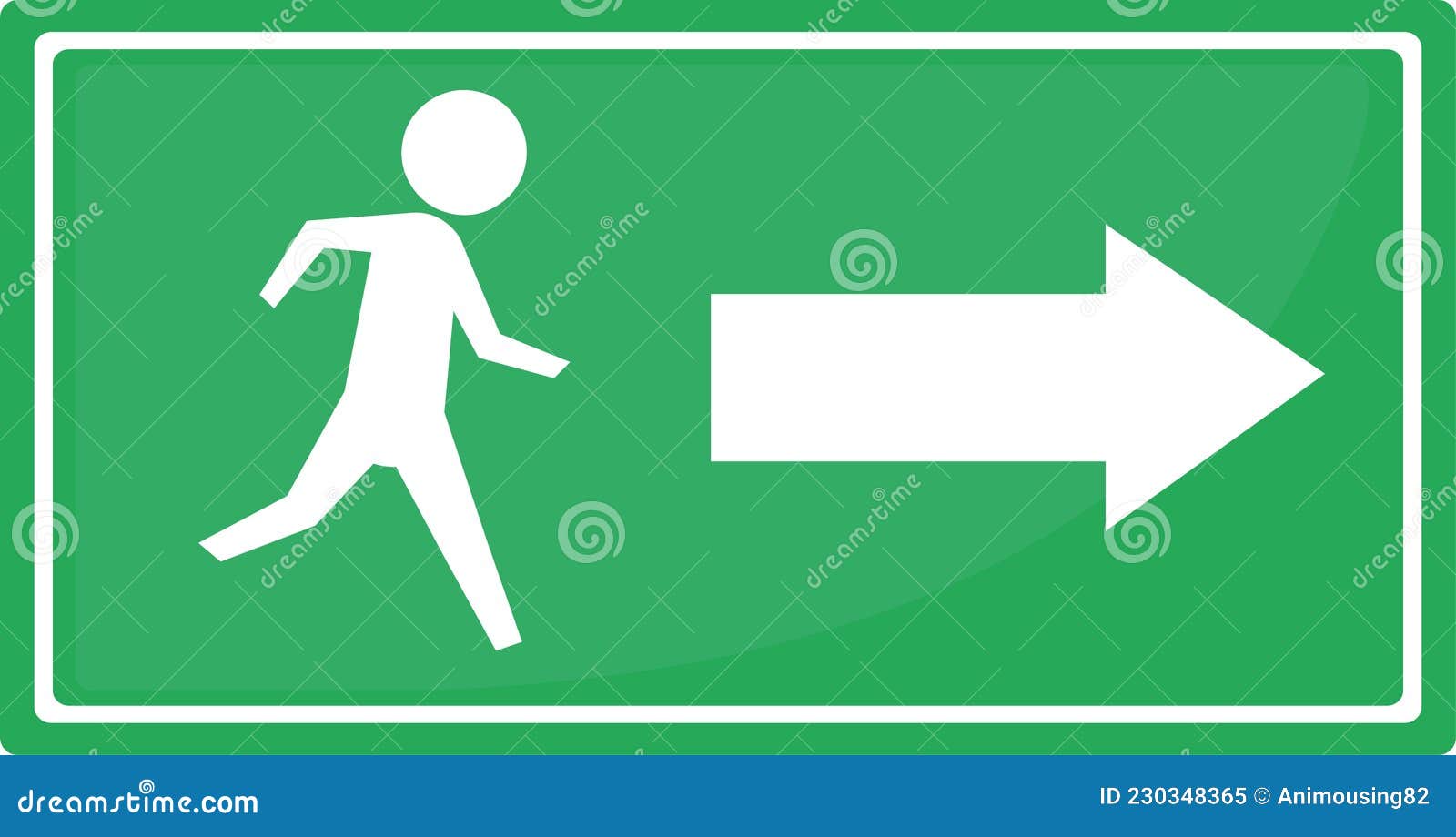 Signalisation De Sortie D'urgence Illustration de Vecteur ...