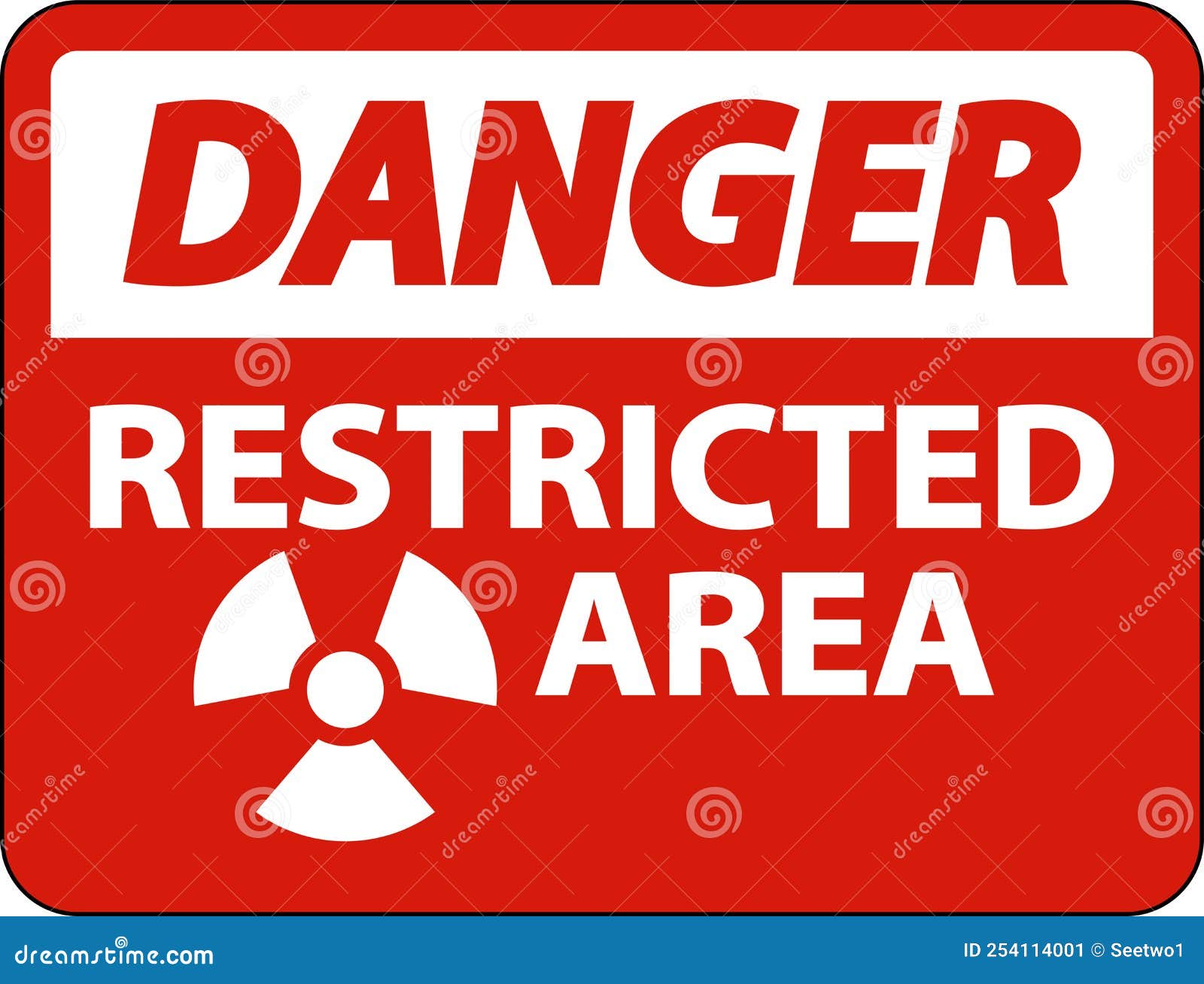 Signalisation De Zone De Danger Sur Fond Blanc Illustration de Vecteur ...