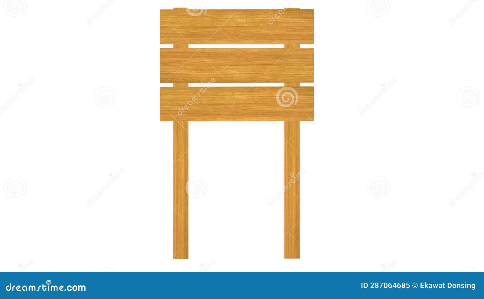 Signalisation En Bois. Texture Bois Fond Blanc. Illustration Stock ...