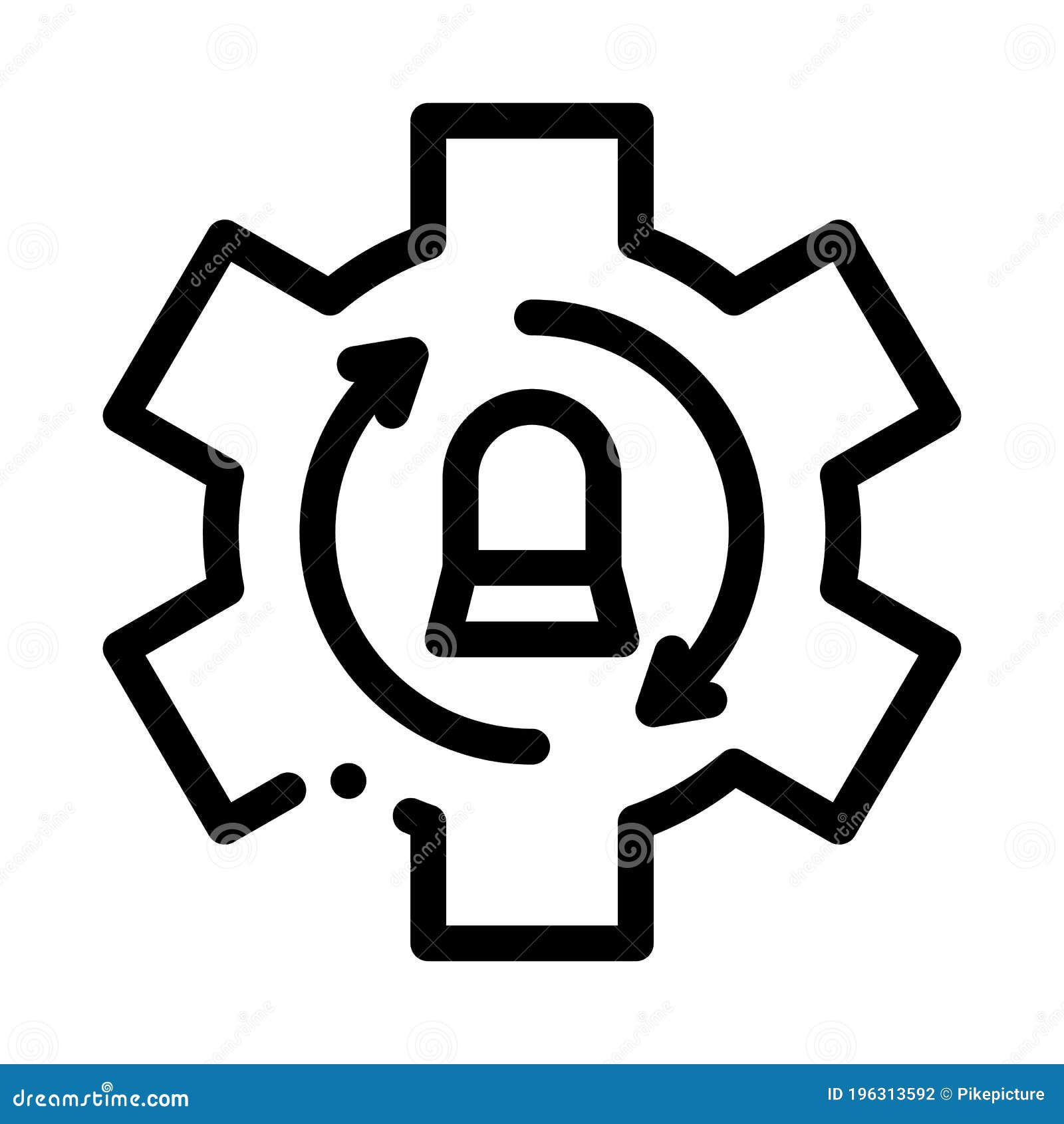 Signalization Code Mistake Working Process Icon Vector Outline ...